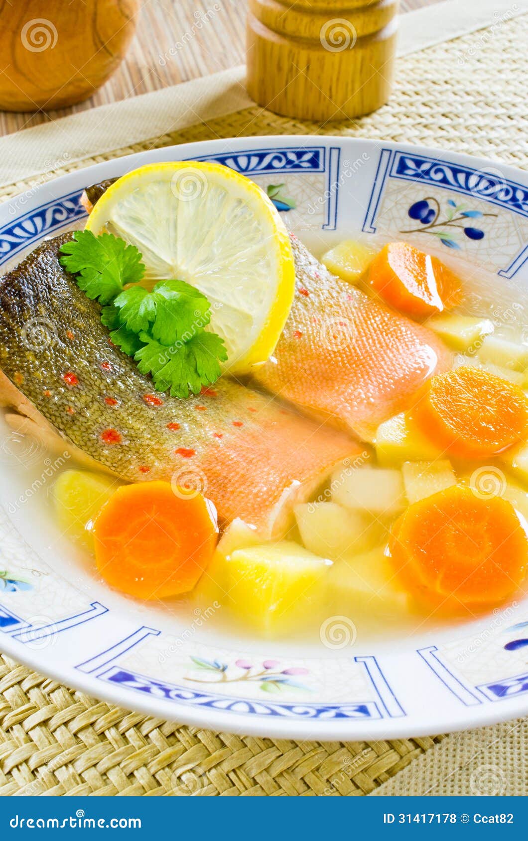 Traditional Russian Fish Soup Stock Photo - Image of homemade, closeup ...