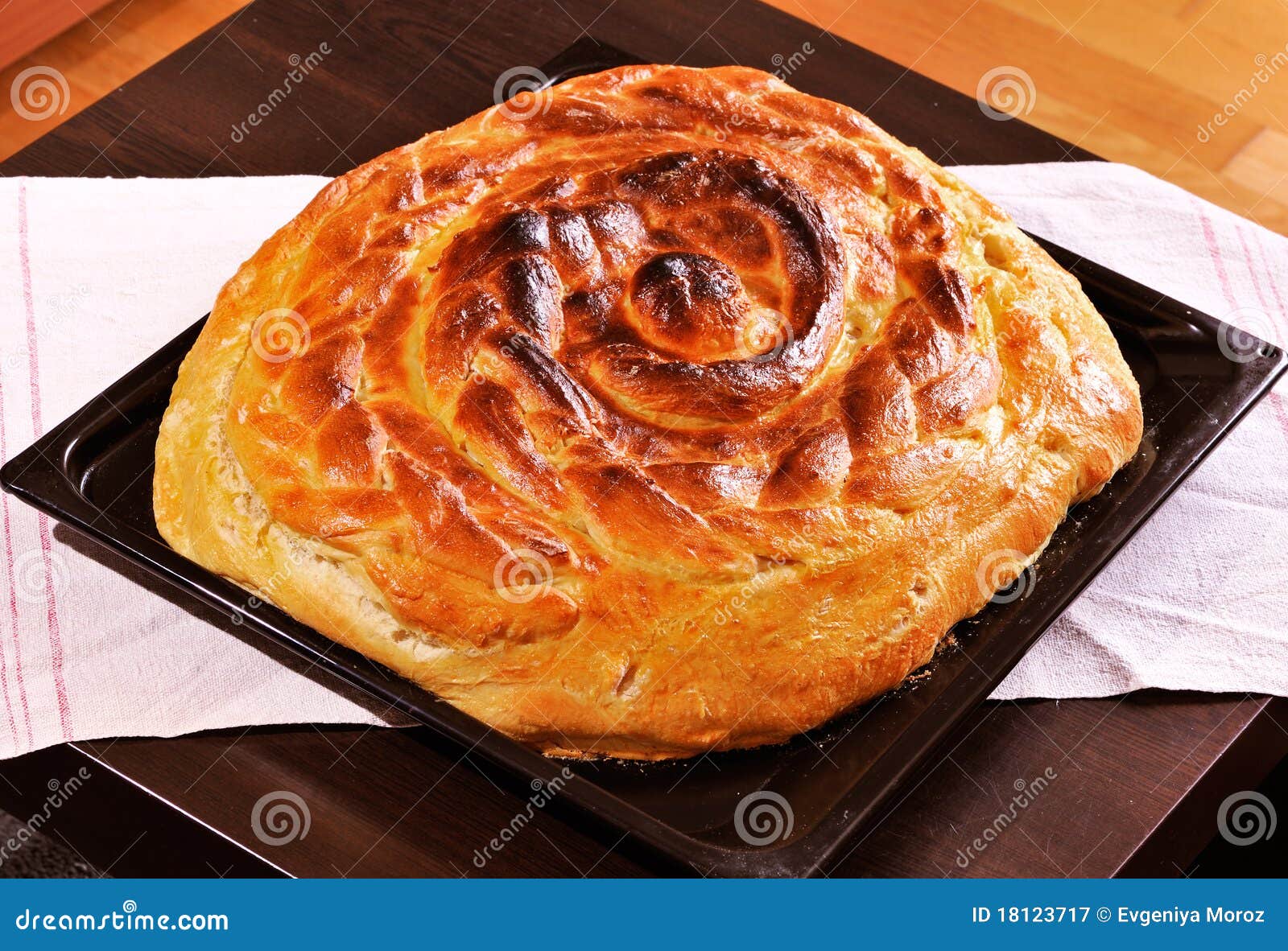 Traditional Russian Homemade Pie Stock Image - Image of snack, closeup ...