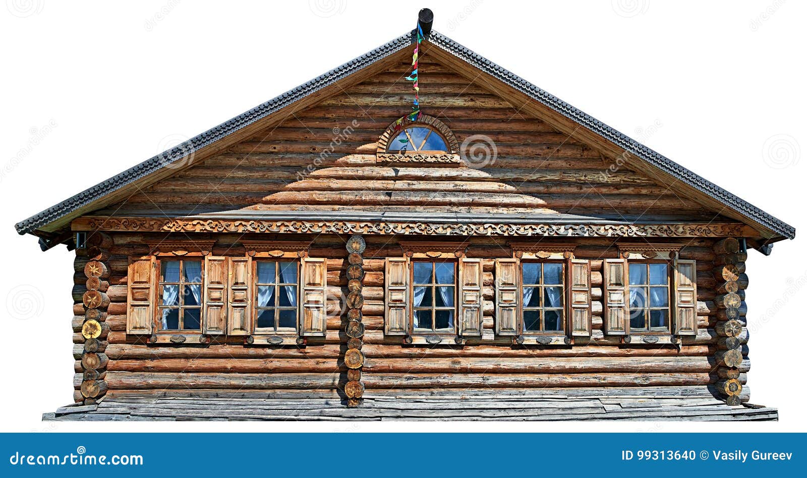 Traditional russian house. stock photo. Image of background - 99313640
