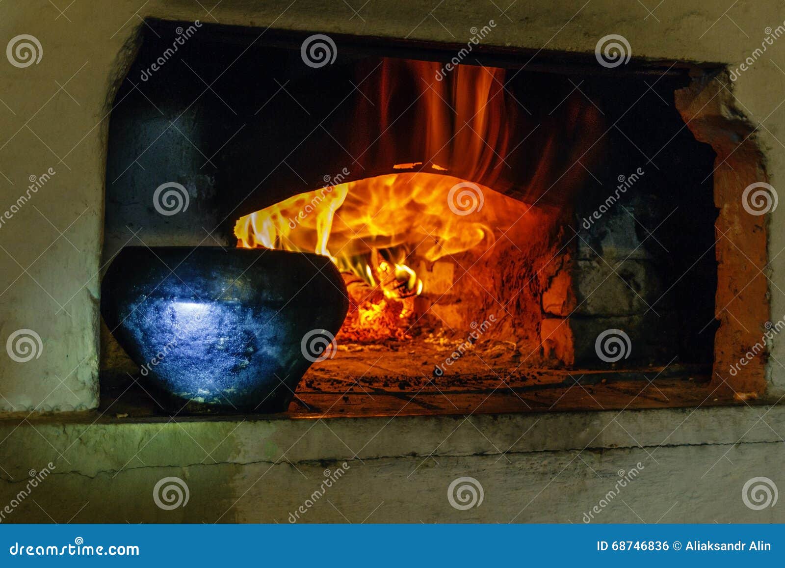 Traditional Russian oven stock photo. Image of coals - 68746836
