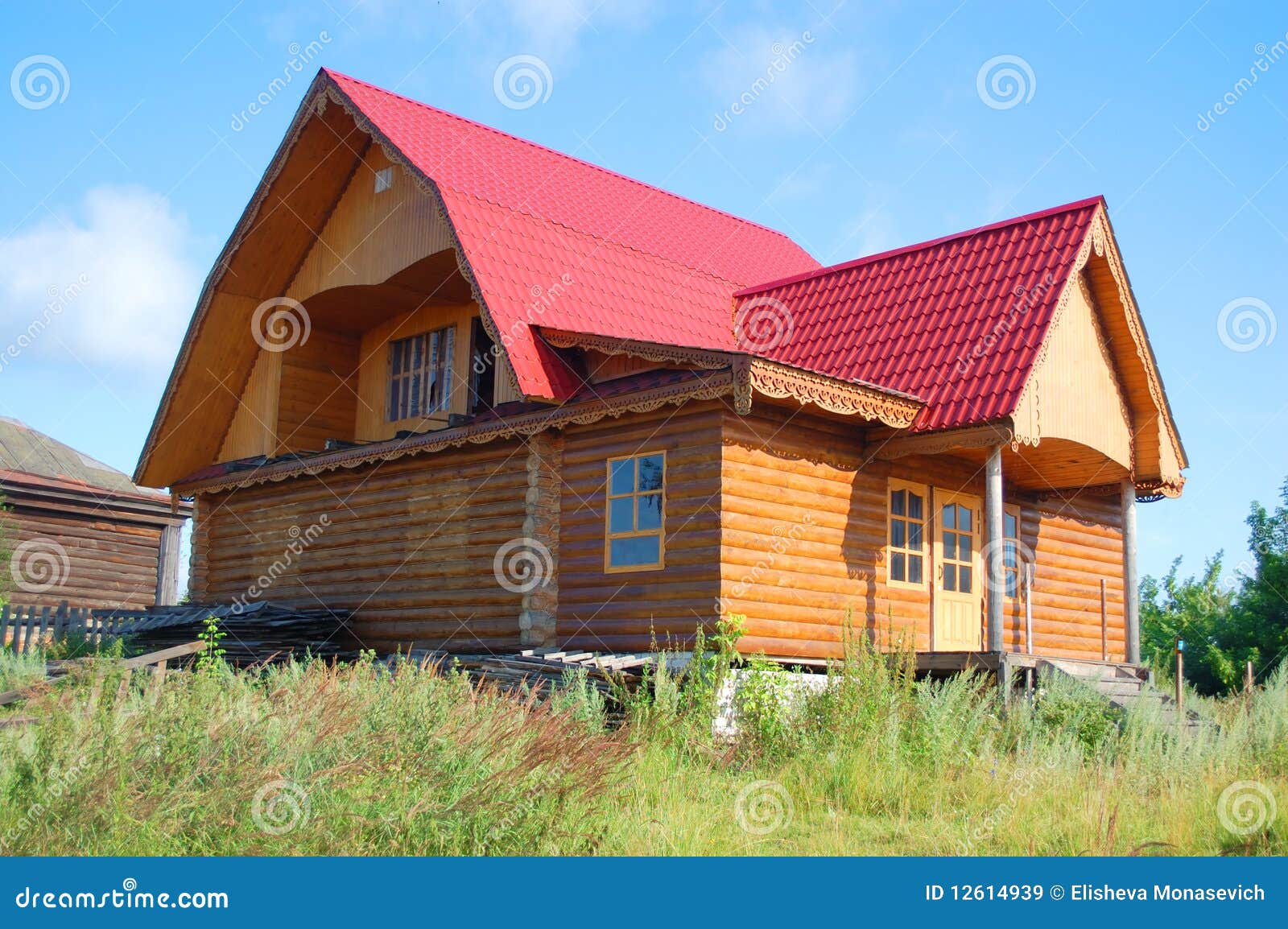 Traditional Russian Rural House Stock Image - Image of peasant ...