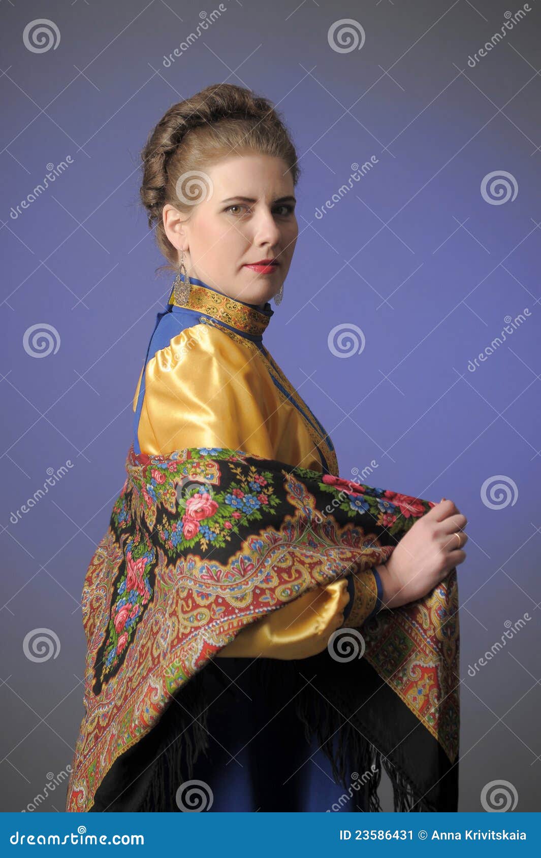 Traditional Russian Rural Woman Stock Image - Image of outdoors, adult ...