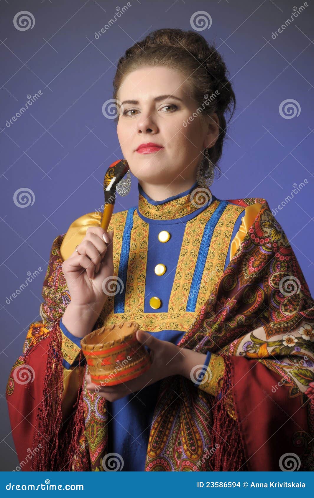 Traditional Russian Rural Woman Stock Photo - Image of babushka ...