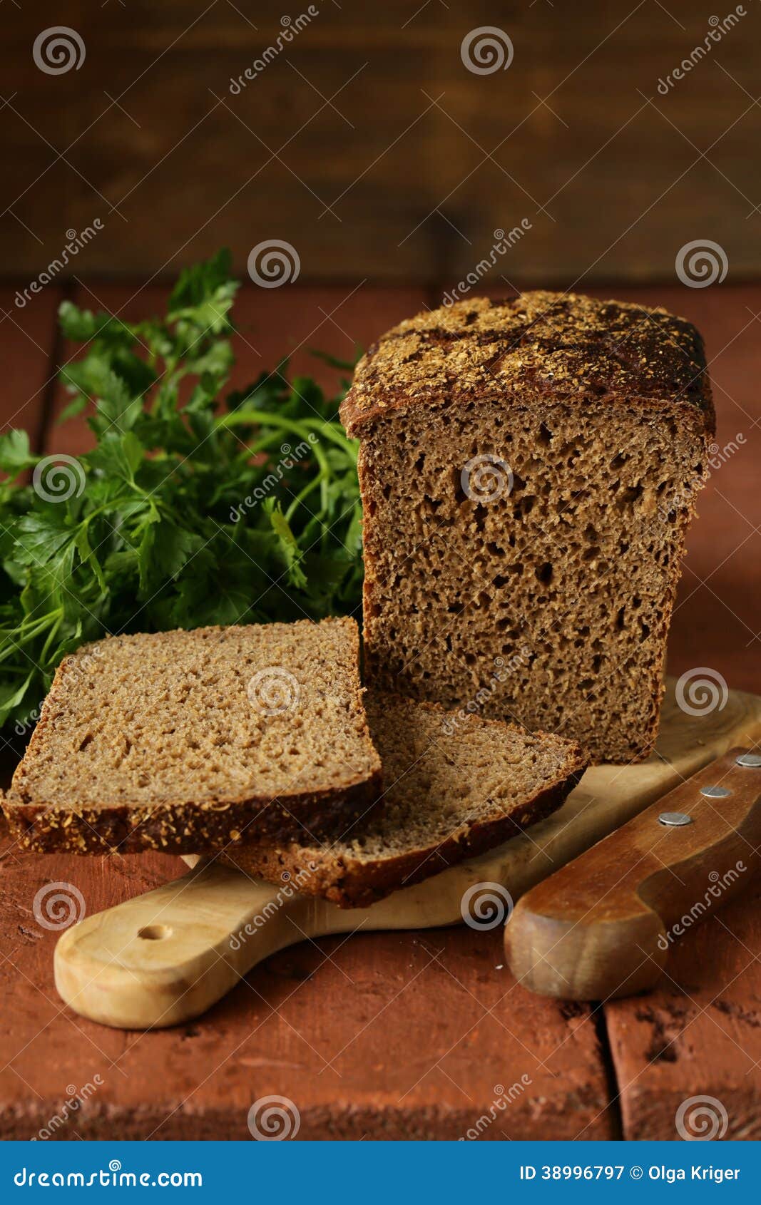 Traditional Russian Rye Bread Stock Image - Image of russian, wheat ...