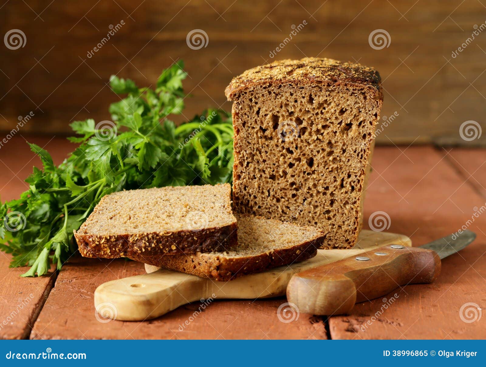 Traditional Russian Rye Bread Stock Image - Image of baked, healthy ...