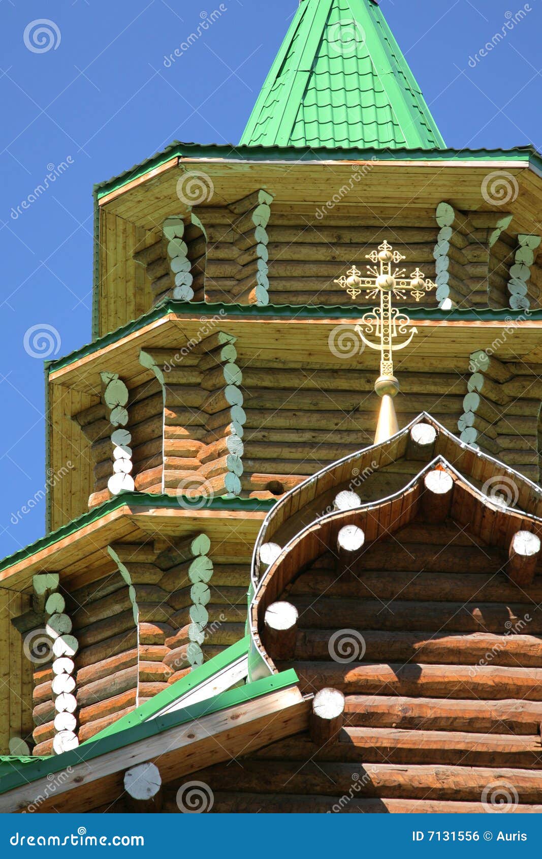 Traditional Russian Timber Church Stock Photo - Image of construction ...