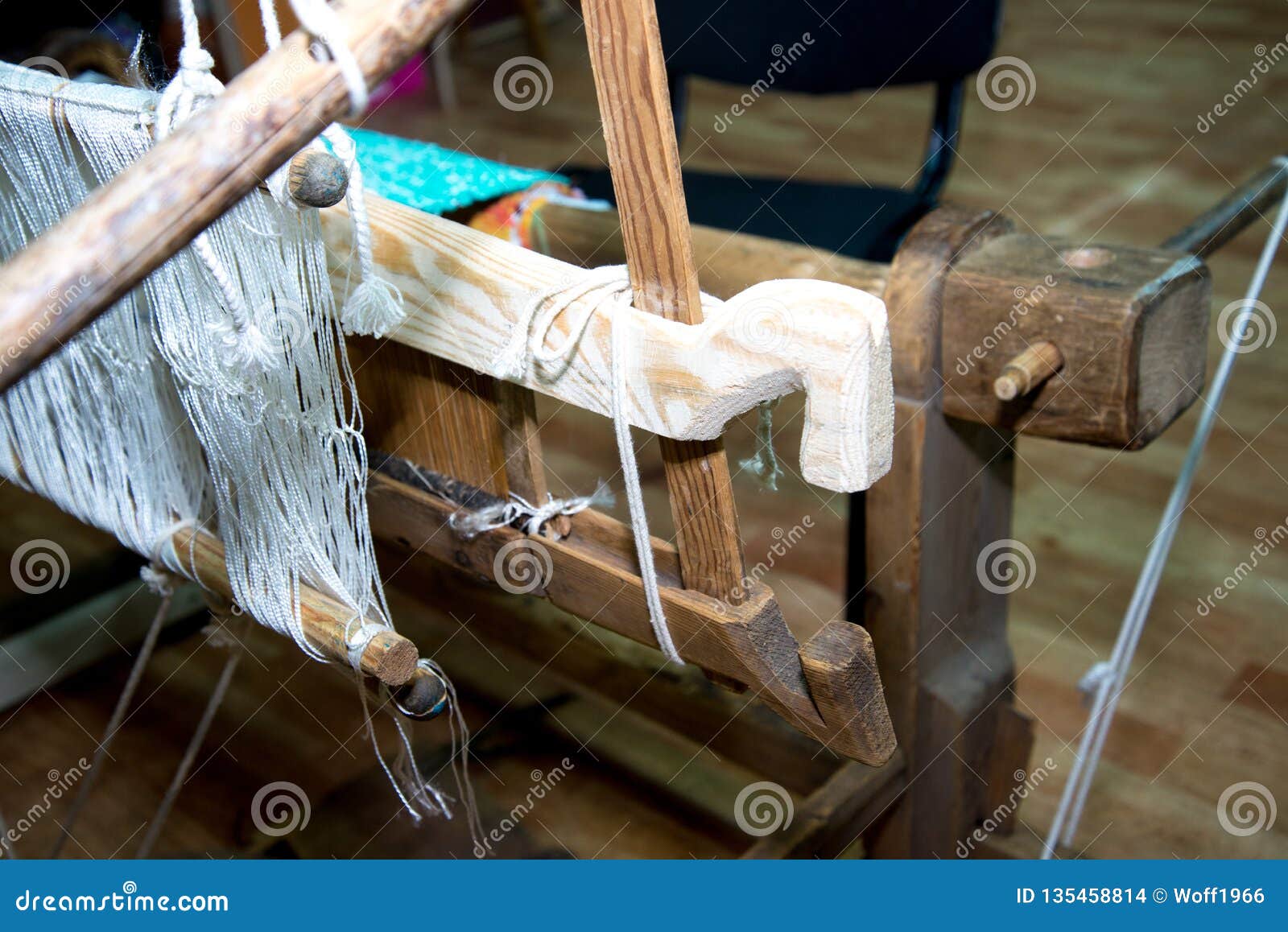 Traditional rustic loom stock photo. Image of color - 135458814