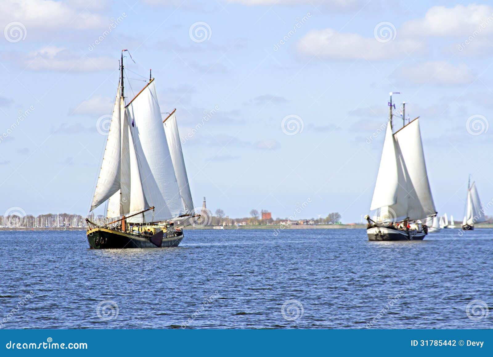 Traditional Sailing Ships in the Netherlands Stock Photo - Image of ...