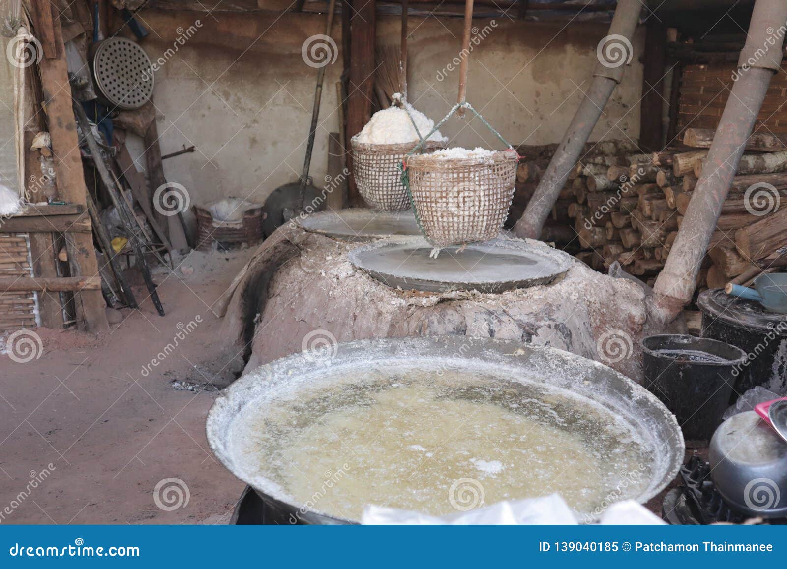 Traditional Salt Boiling, Asian Food Stock Image - Image of boiling ...