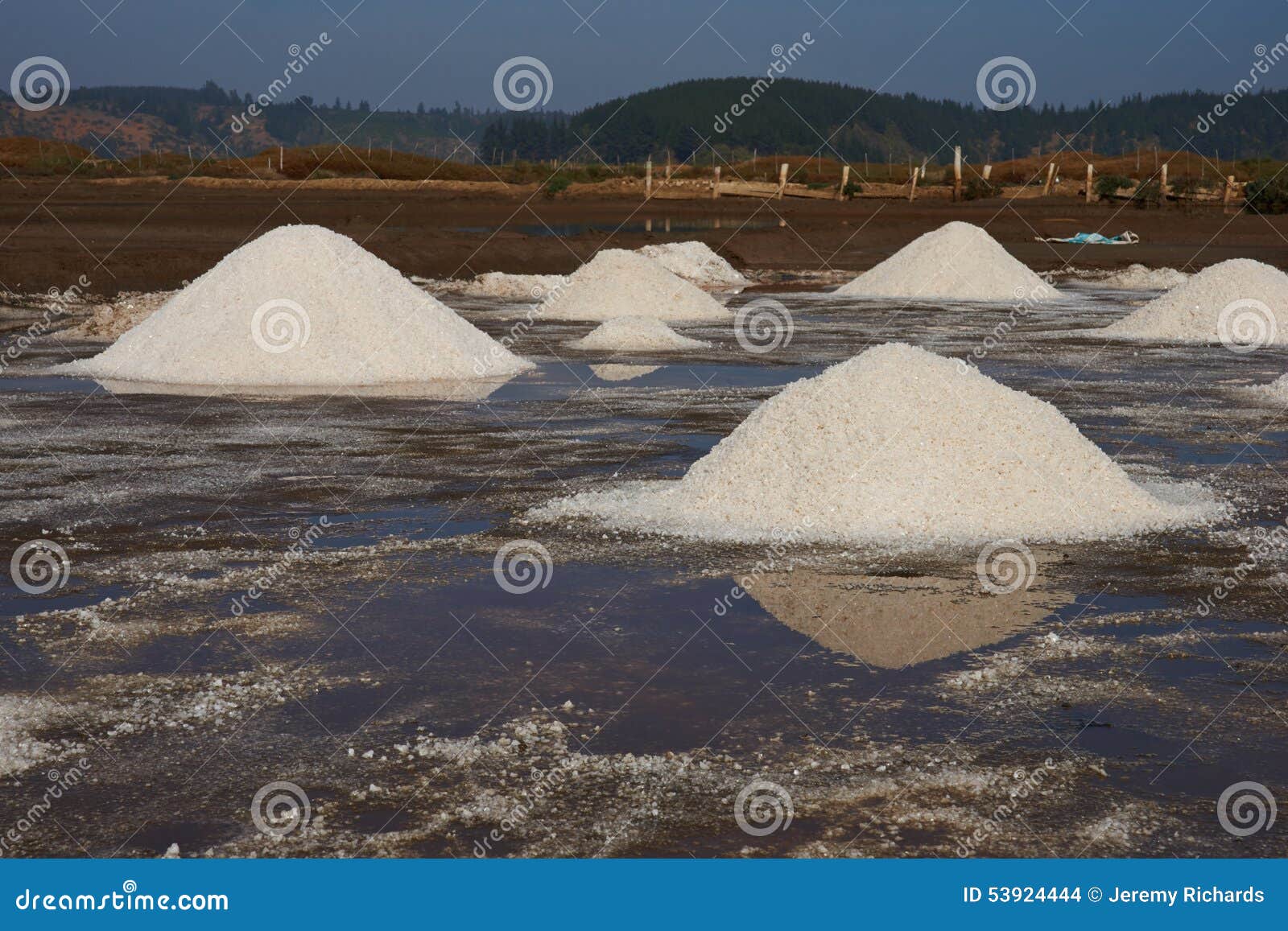 Traditional Salt Making in Chile Stock Photo - Image of crystal ...