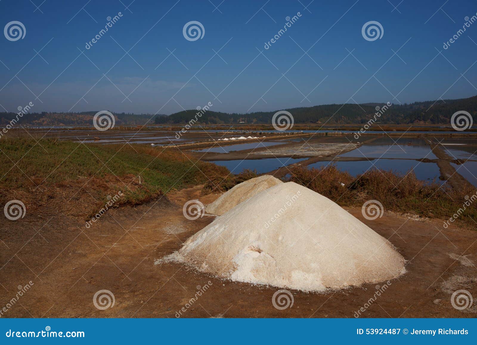 Traditional Salt Making in Chile Stock Image - Image of food, river ...