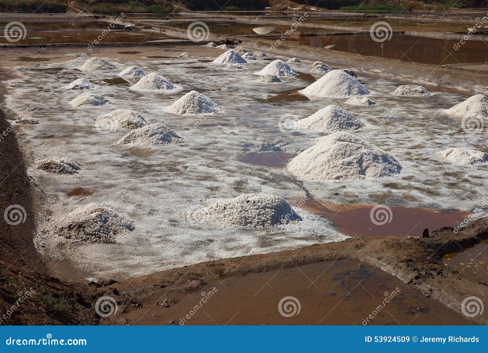 Traditional Salt Making in Chile Stock Image - Image of place, chilean ...