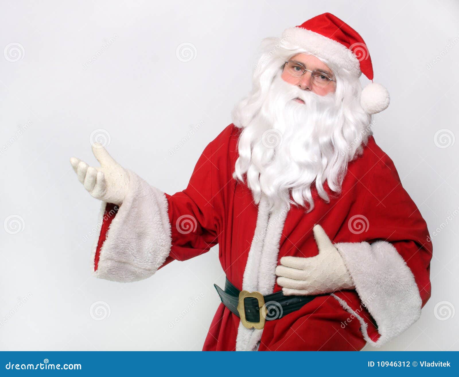 Traditional Santa Claus stock photo. Image of season - 10946312