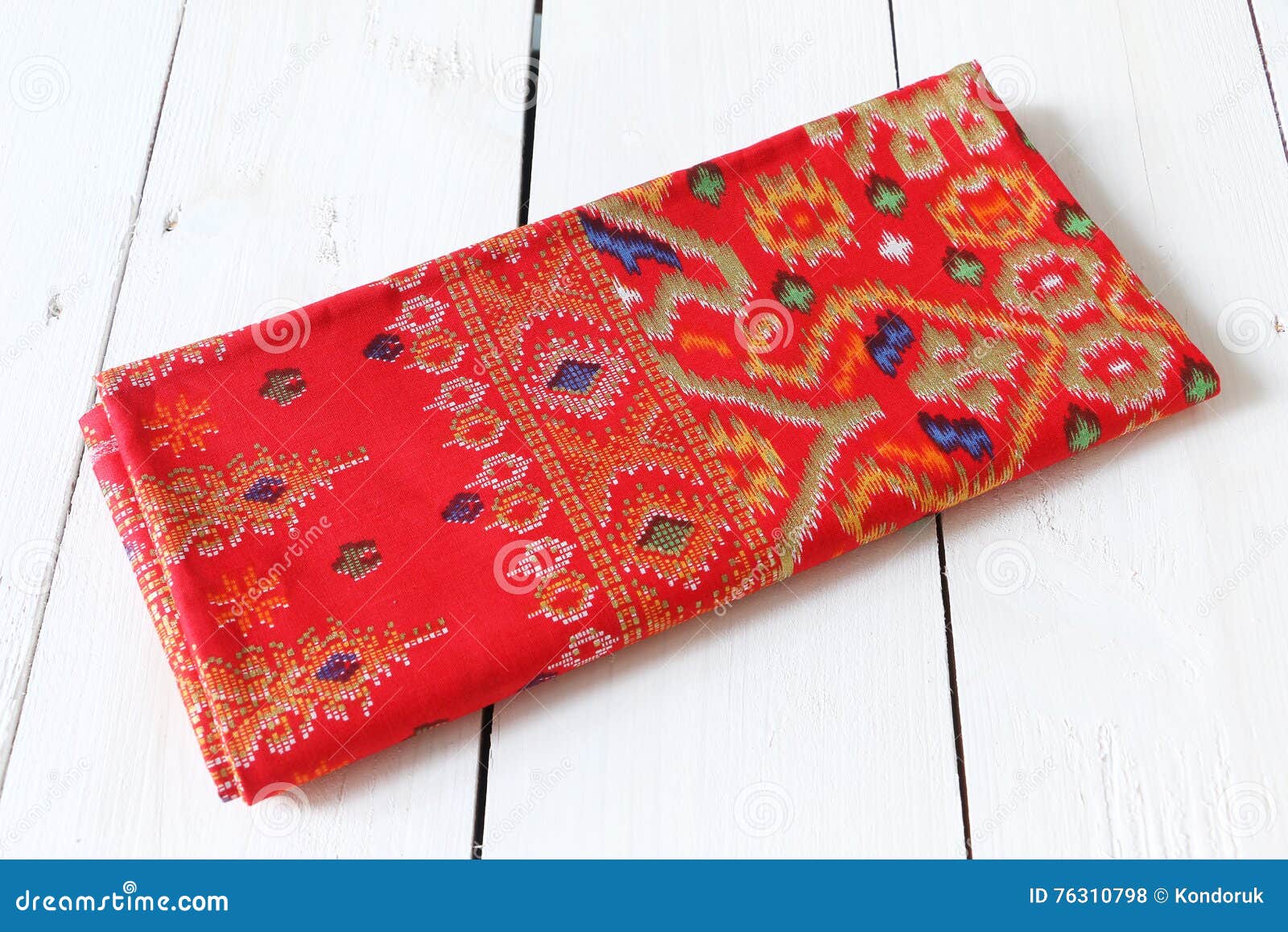 Traditional Sarawak Sarong With Pattern Stock Photography ...