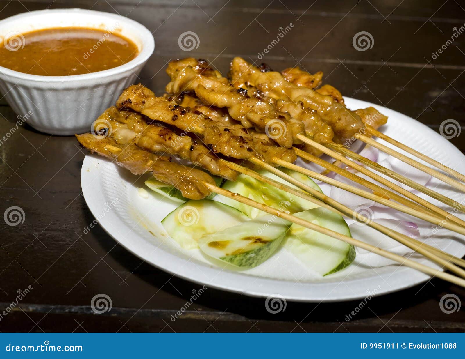 Traditional Satay Dish stock image. Image of sauce, traditional - 9951911