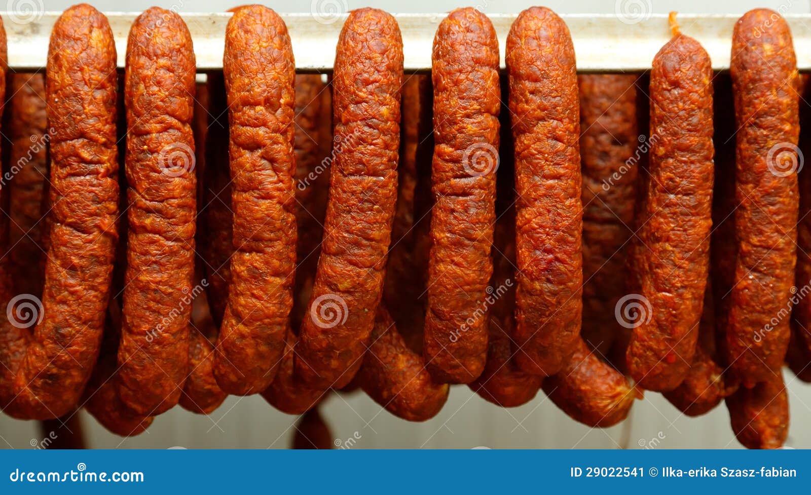 Traditional sausage stock image. Image of industrial - 29022541