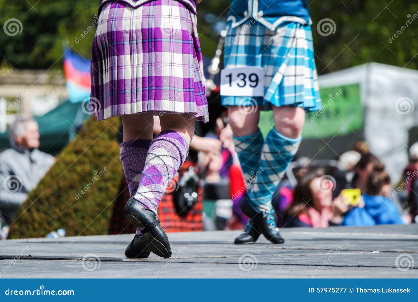 Traditional Scottish Highland Dancing Stock Image - Image of ...