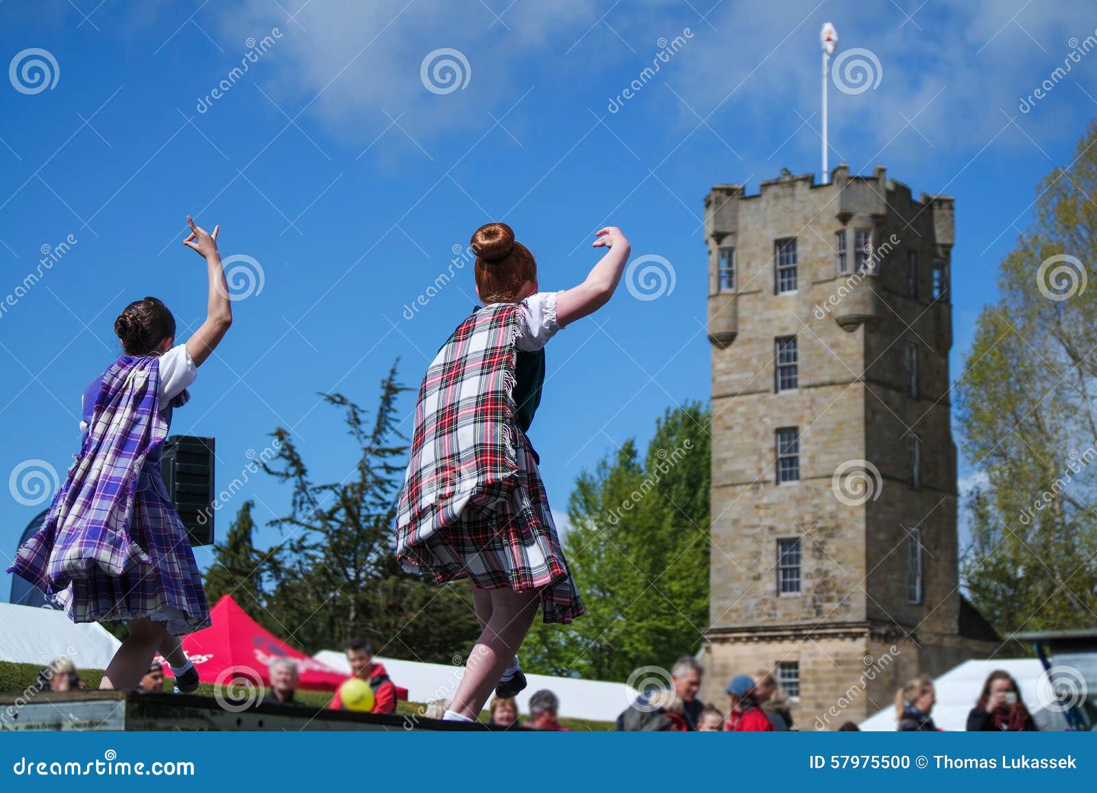 Traditional Scottish Highland Dancing in Kilts Editorial Image - Image ...