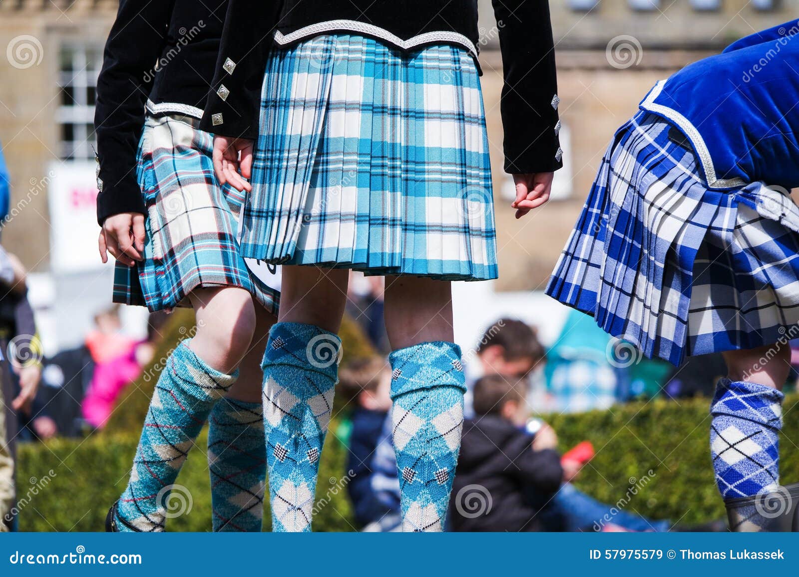Traditional Scottish Highland Dancing in Kilts Stock Image - Image of ...