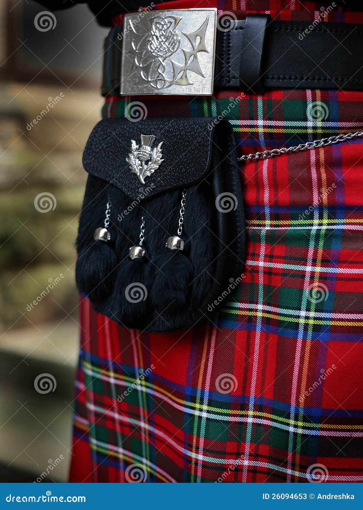 Traditional Scottish Outfit Stock Image - Image of hand, great: 26094653