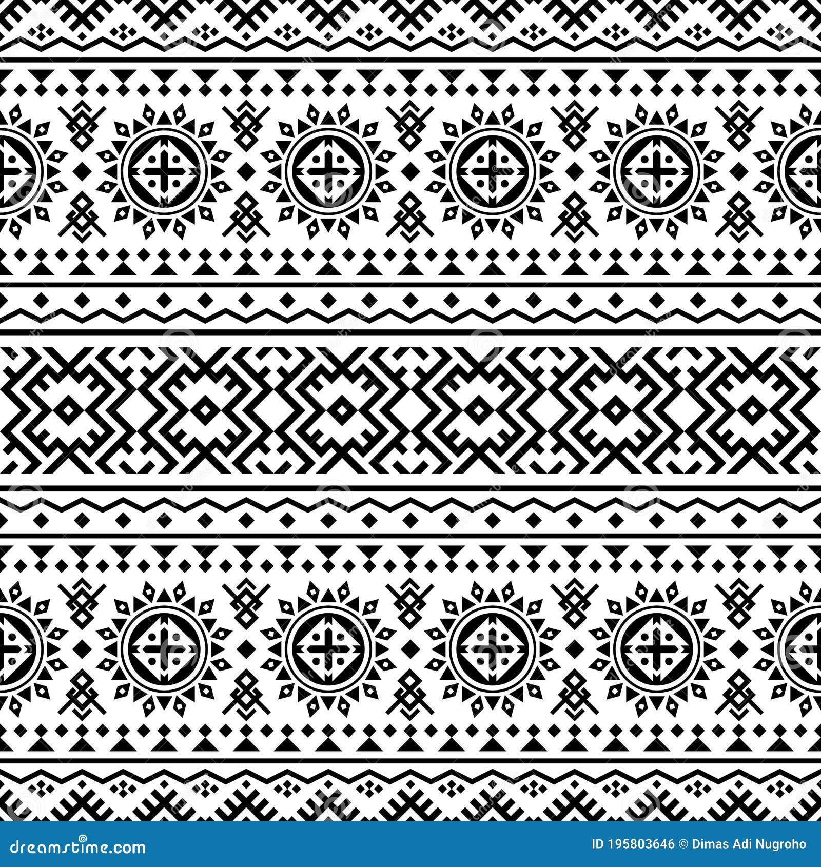 Traditional Seamless Ethnic Pattern Texture Design Vector Stock Vector ...