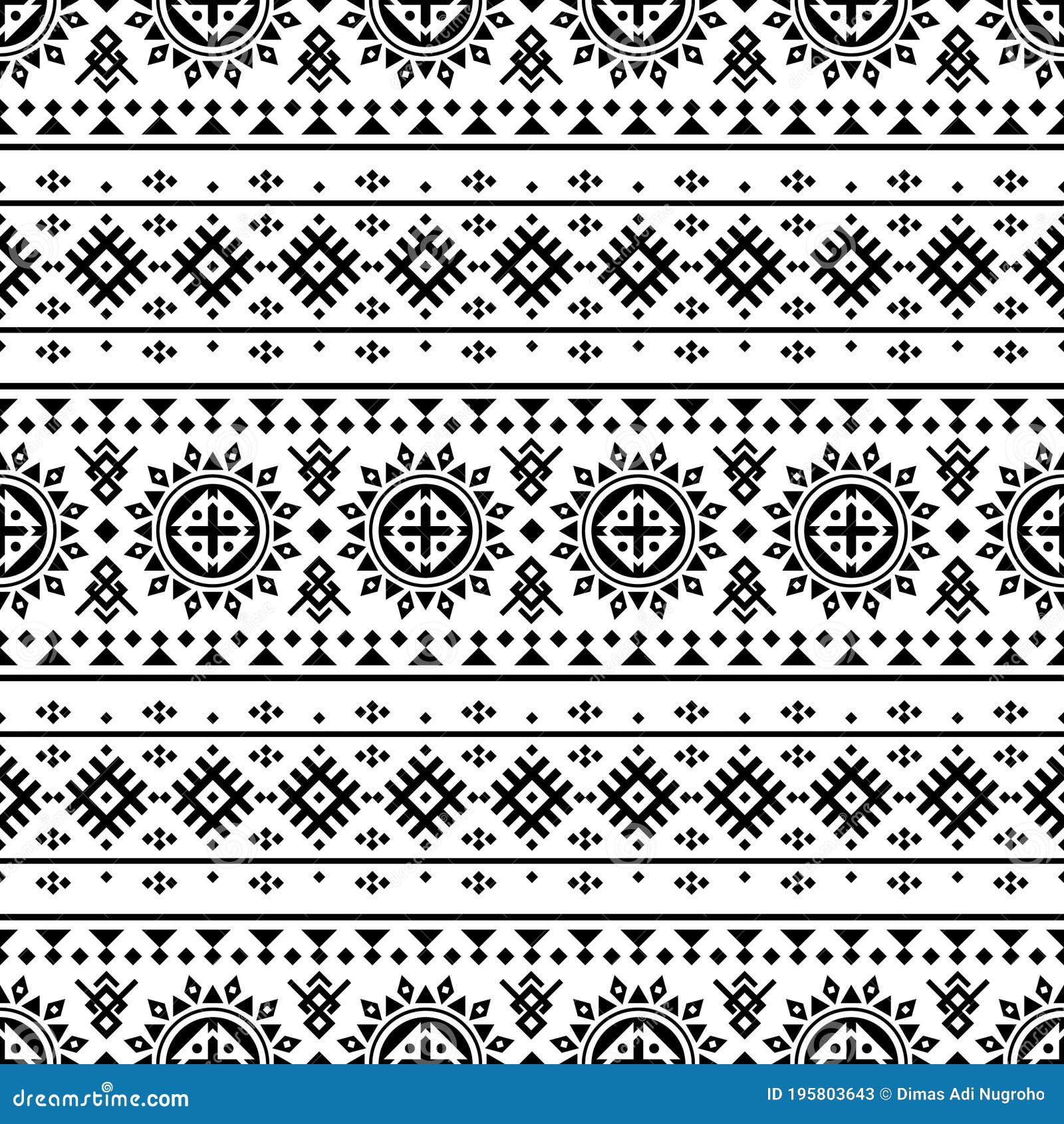 Traditional Seamless Ethnic Pattern Texture Design Vector Stock Vector ...