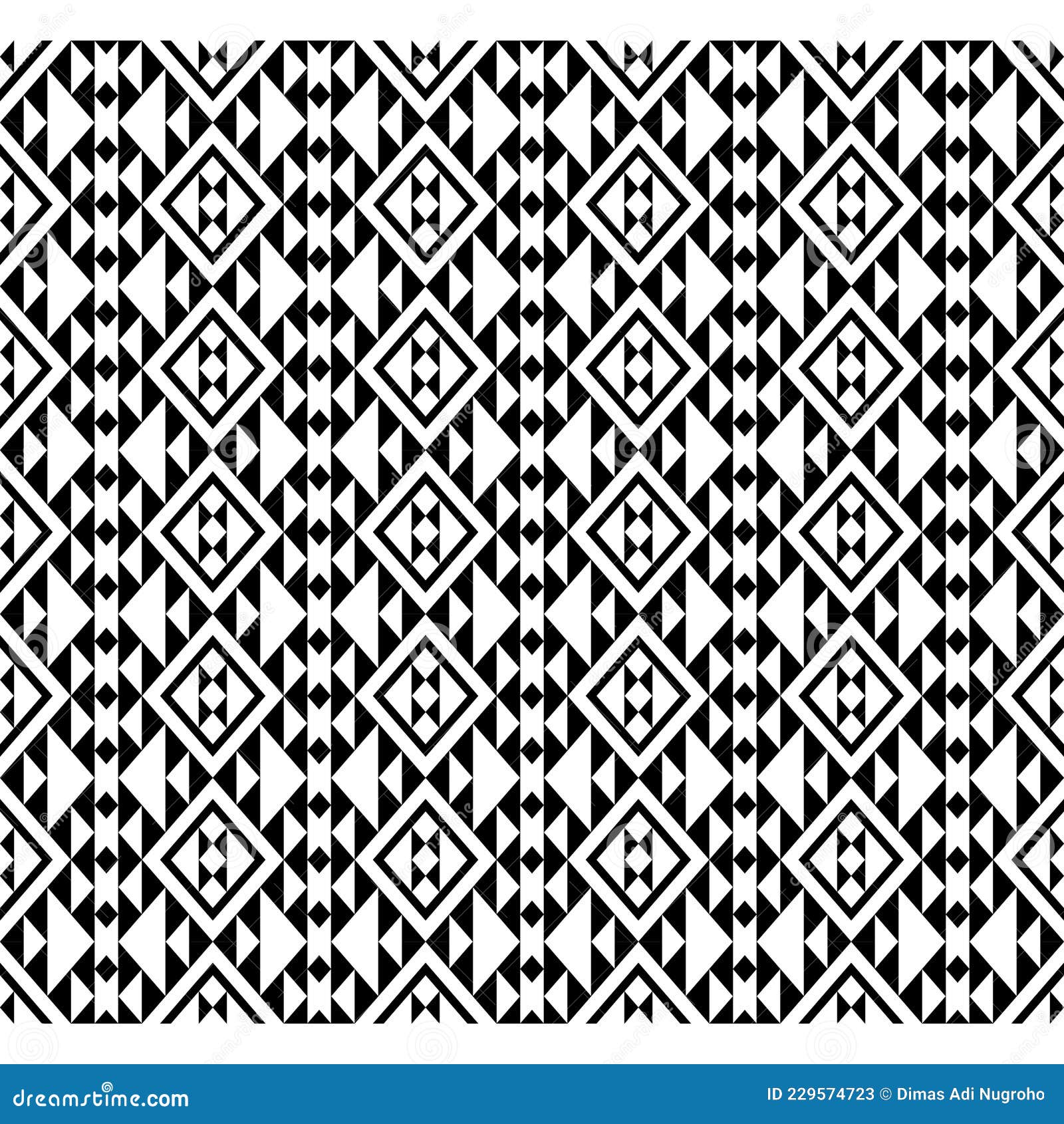 Tribal Seamless Ethnic Pattern Stock Vector - Illustration of fabric ...
