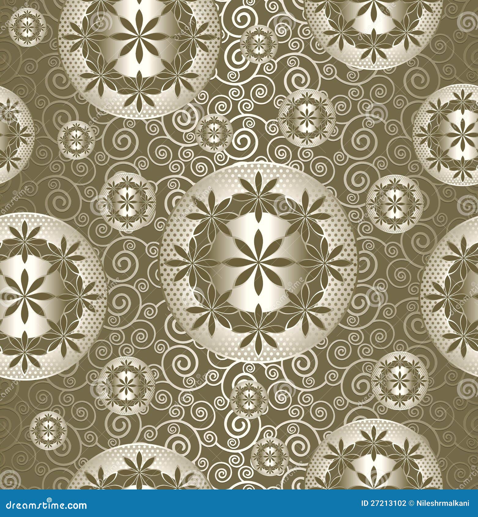 Traditional Seamless Vector Background Stock Vector - Illustration of ...