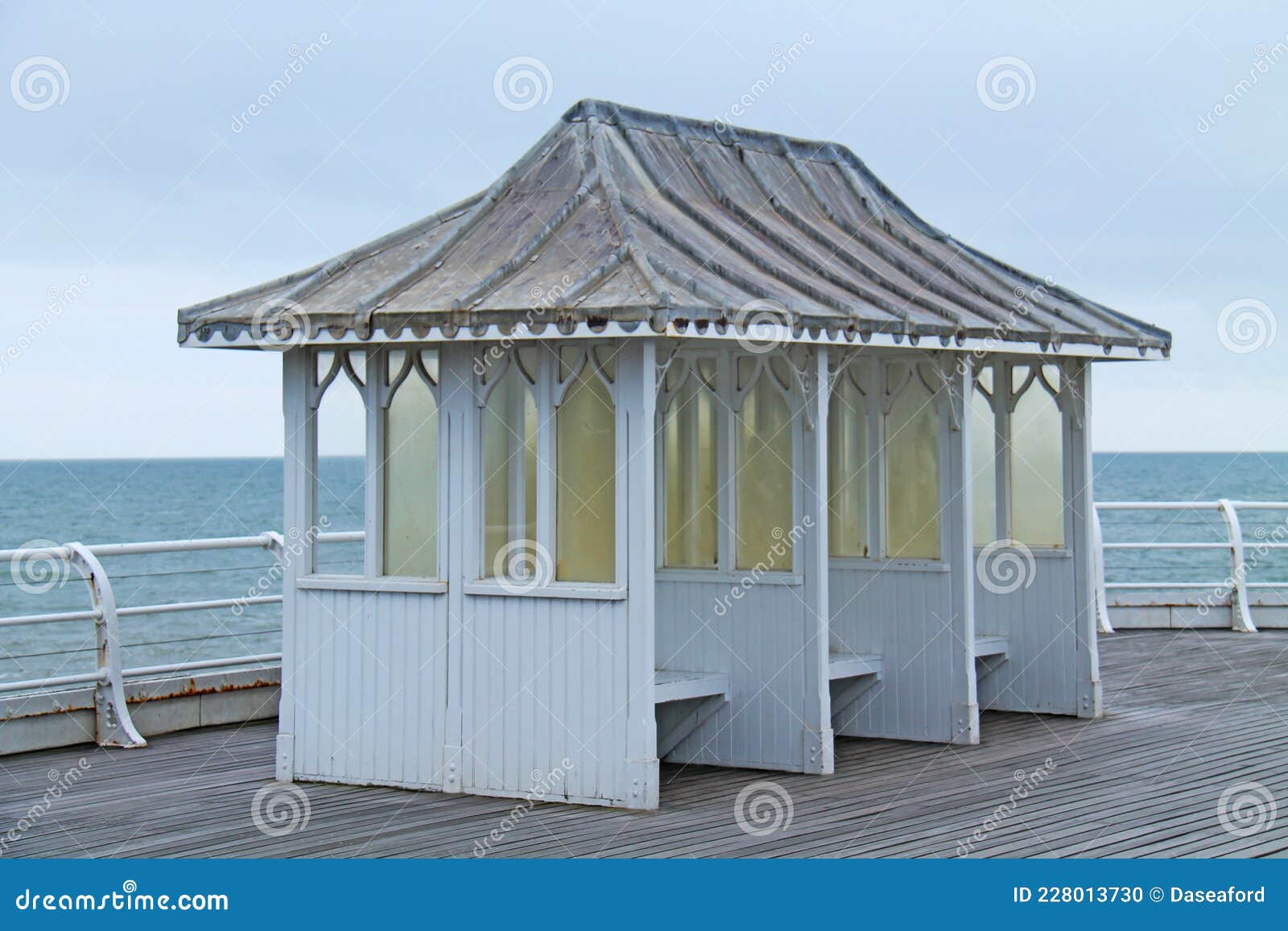 Traditional Seaside Shelter. Stock Photo - Image of victorian, seaside ...