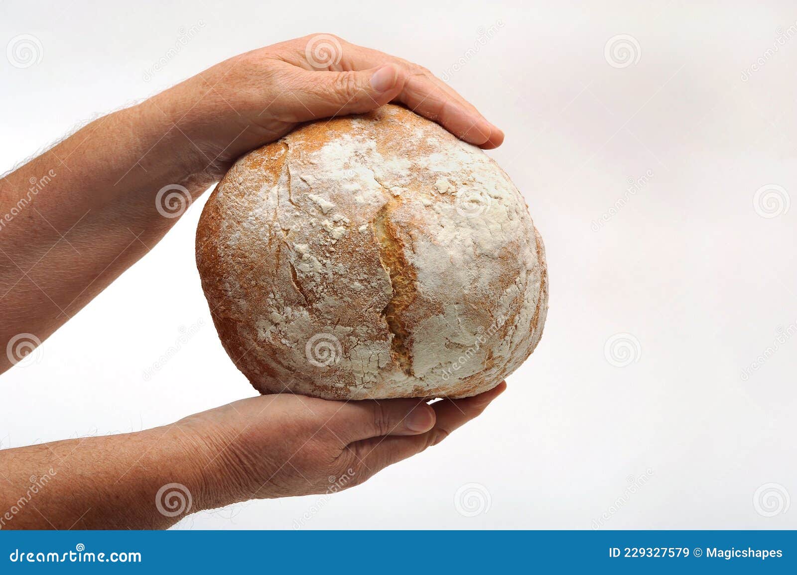 Traditional Serbian Delicious Bannock Bread Stock Image - Image of ...