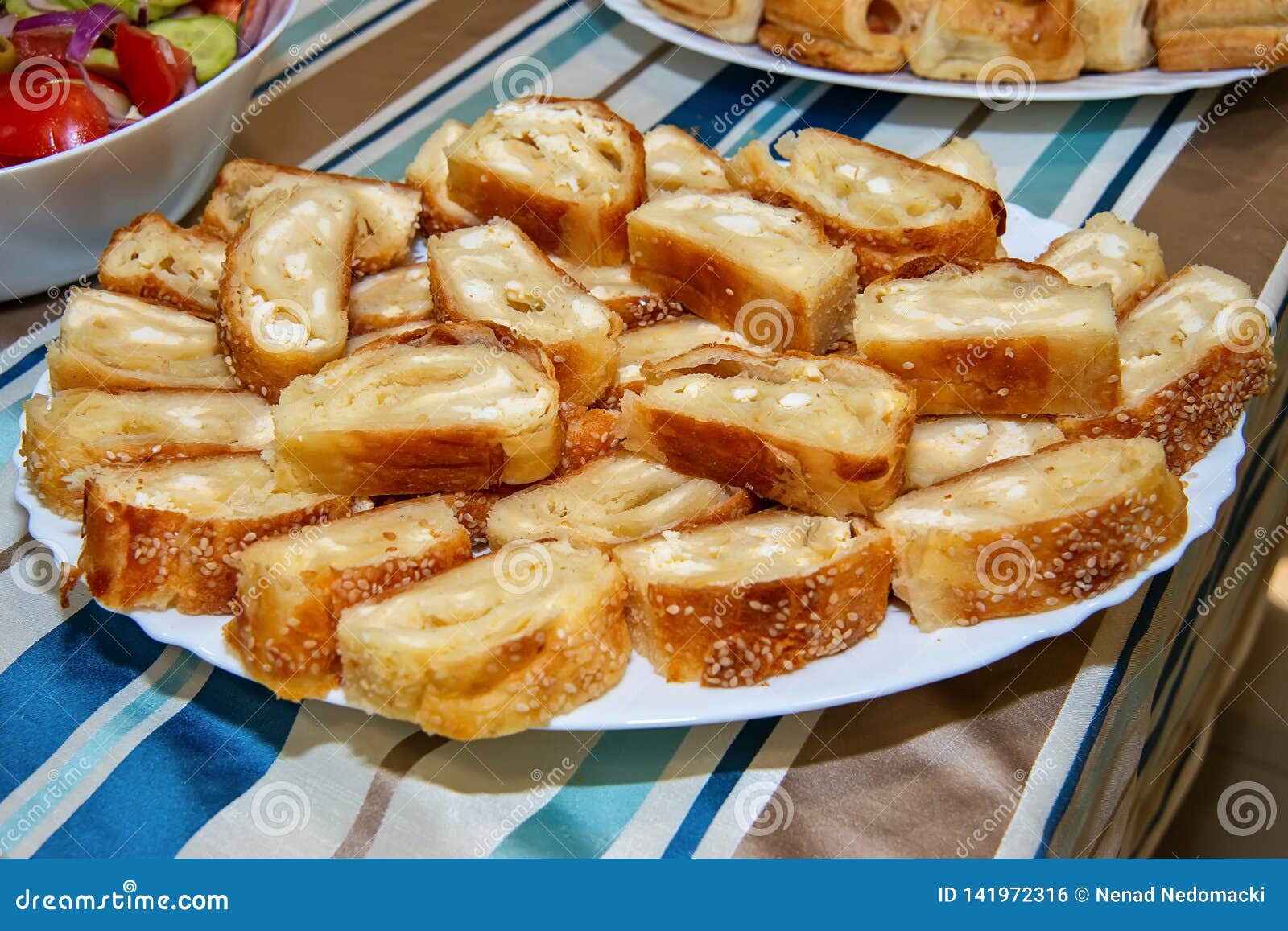 Traditional Serbian Cheese Pie Gibanica Stock Photo - Image of ...