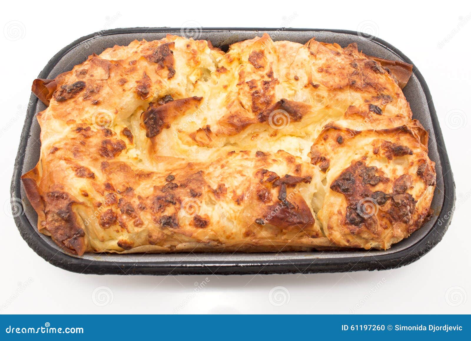 Traditional Serbian Cheese Pie Gibanica Stock Photo - Image of serbian ...