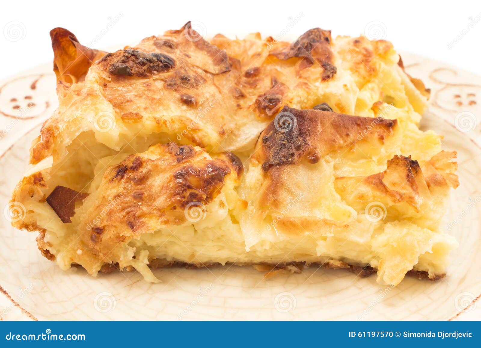 Traditional Serbian Cheese Pie Gibanica Stock Photo - Image of meal ...