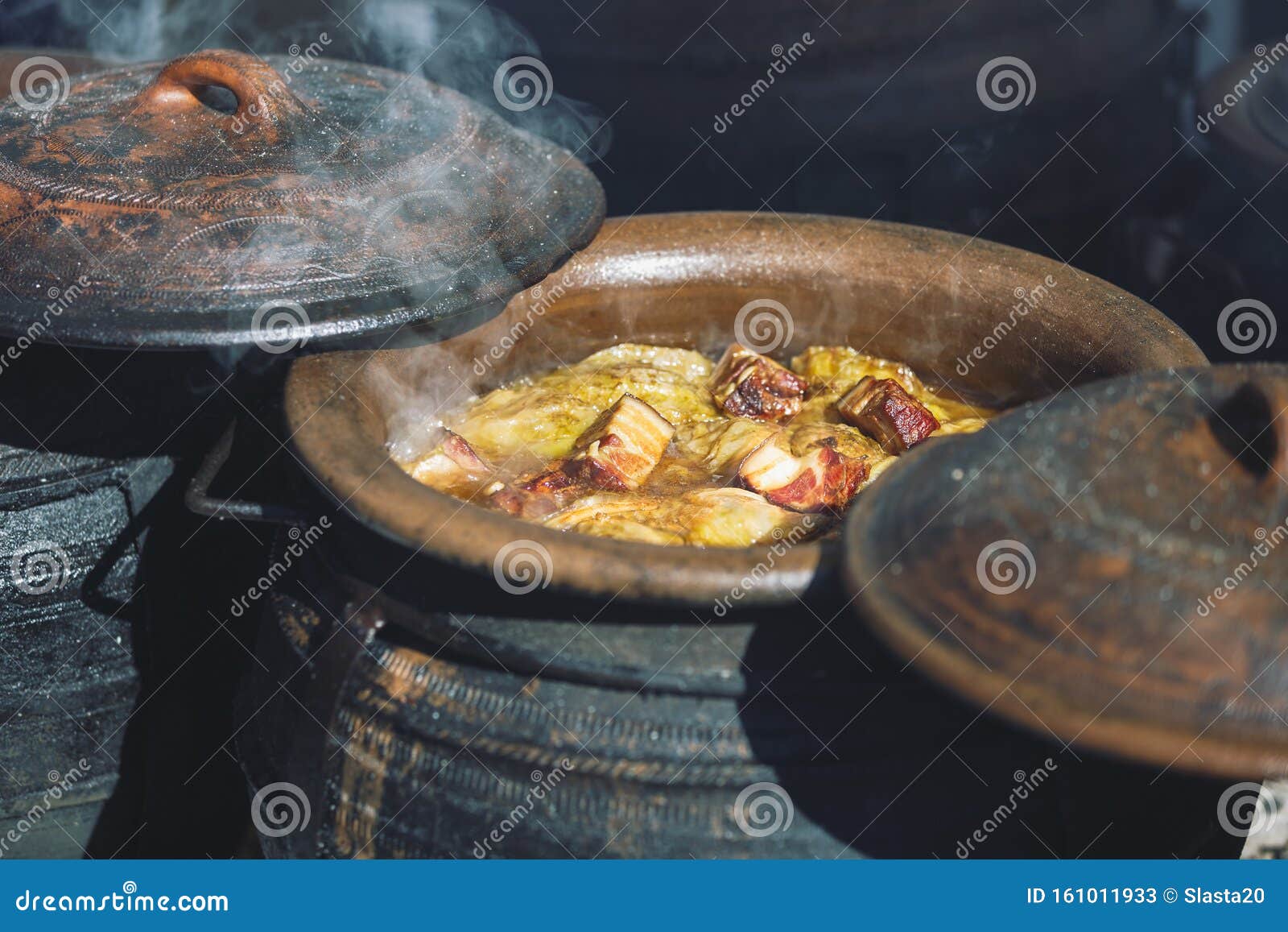 Traditional Serbian Wedding Cabbage Boiled in Earth Cauldrons on ...