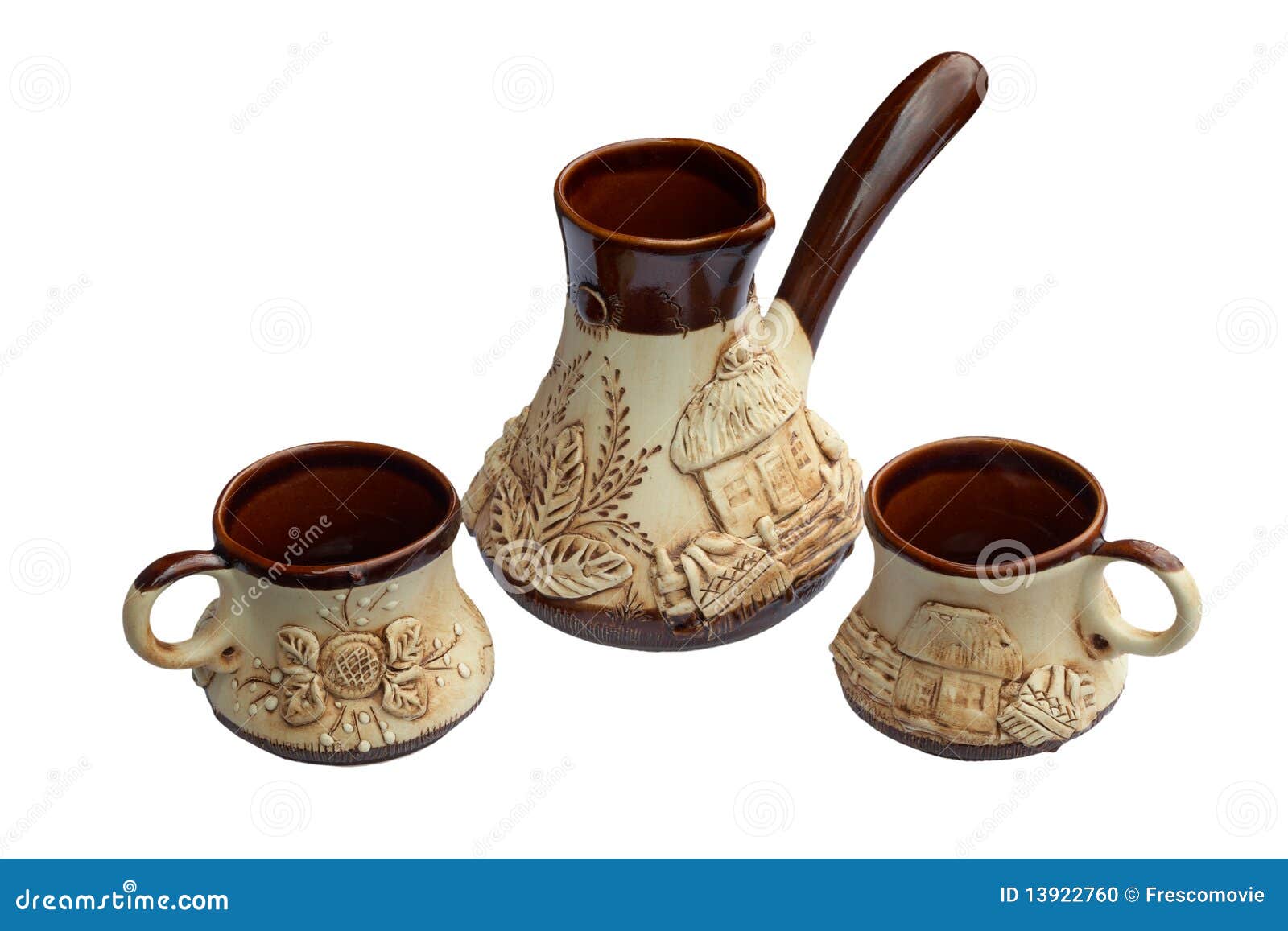 Traditional Set for Coffee. Stock Photo - Image of brown, fresh: 13922760