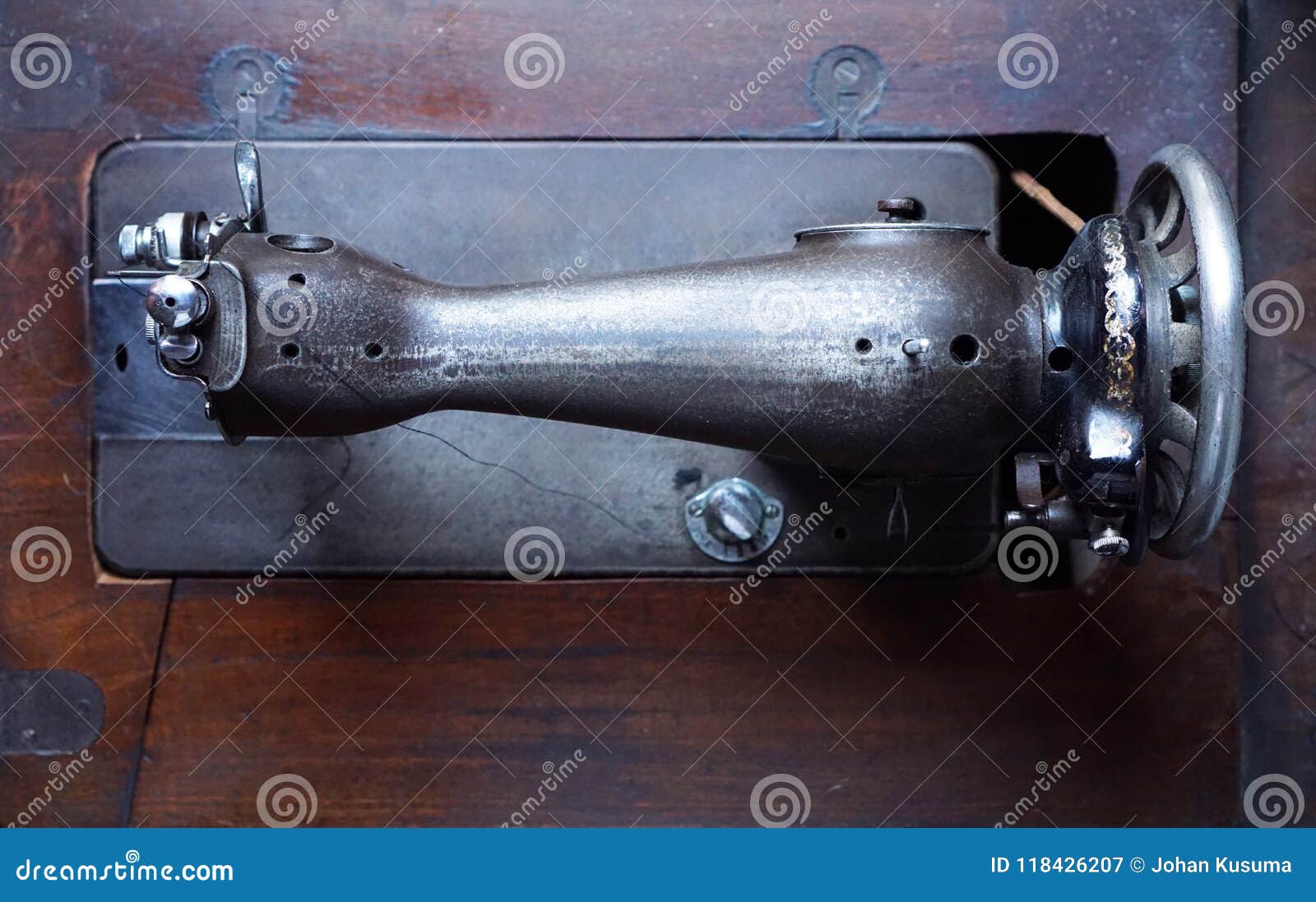 Traditional sewing machine stock image. Image of foot - 118426207