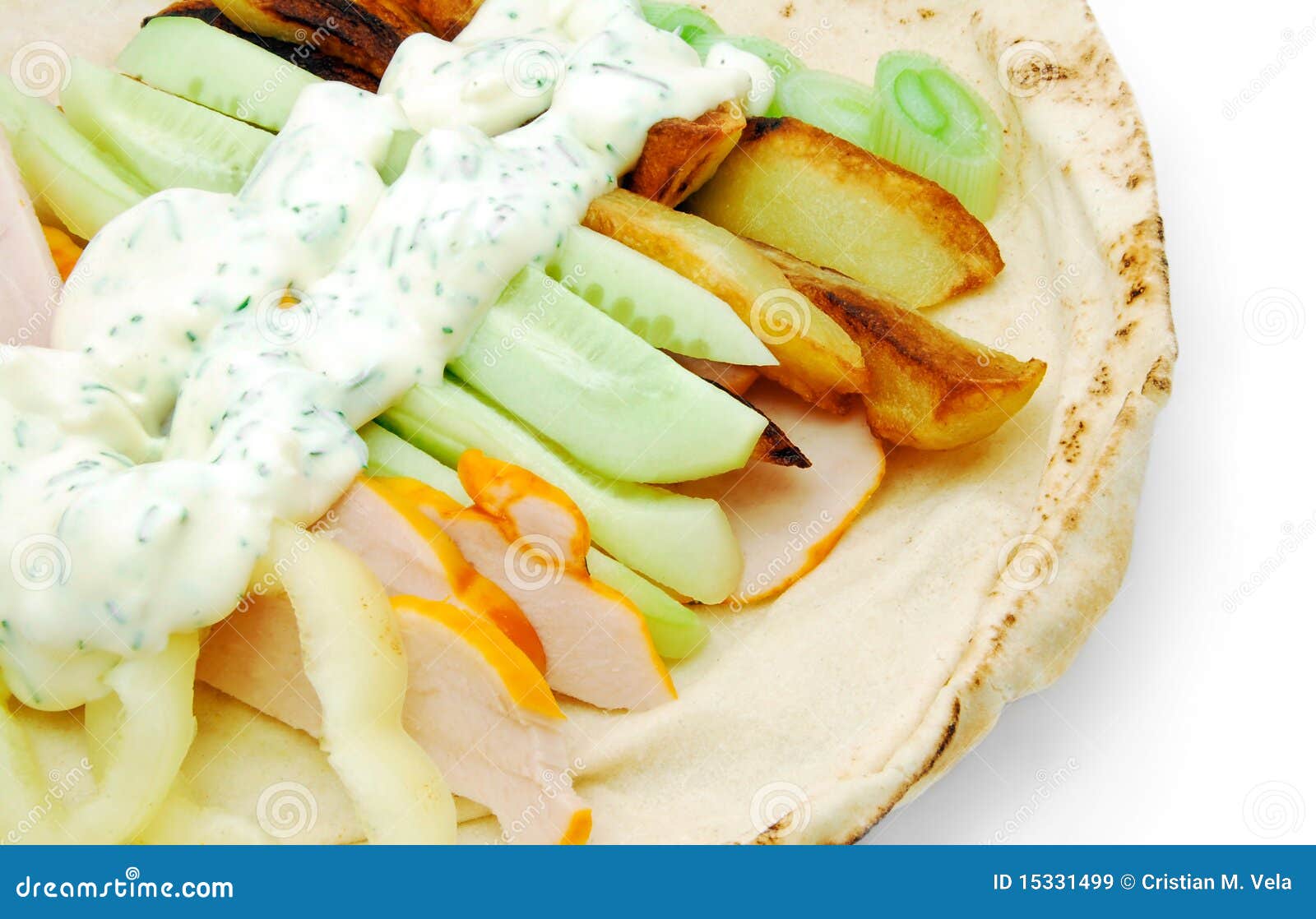 Traditional shaorma stock image. Image of fast, salad - 15331499