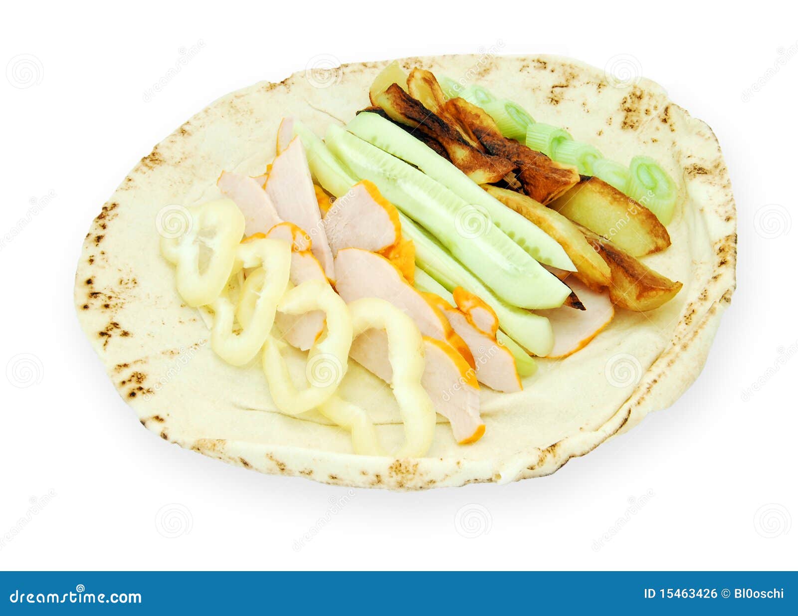 Traditional shaorma stock photo. Image of bread, roll - 15463426