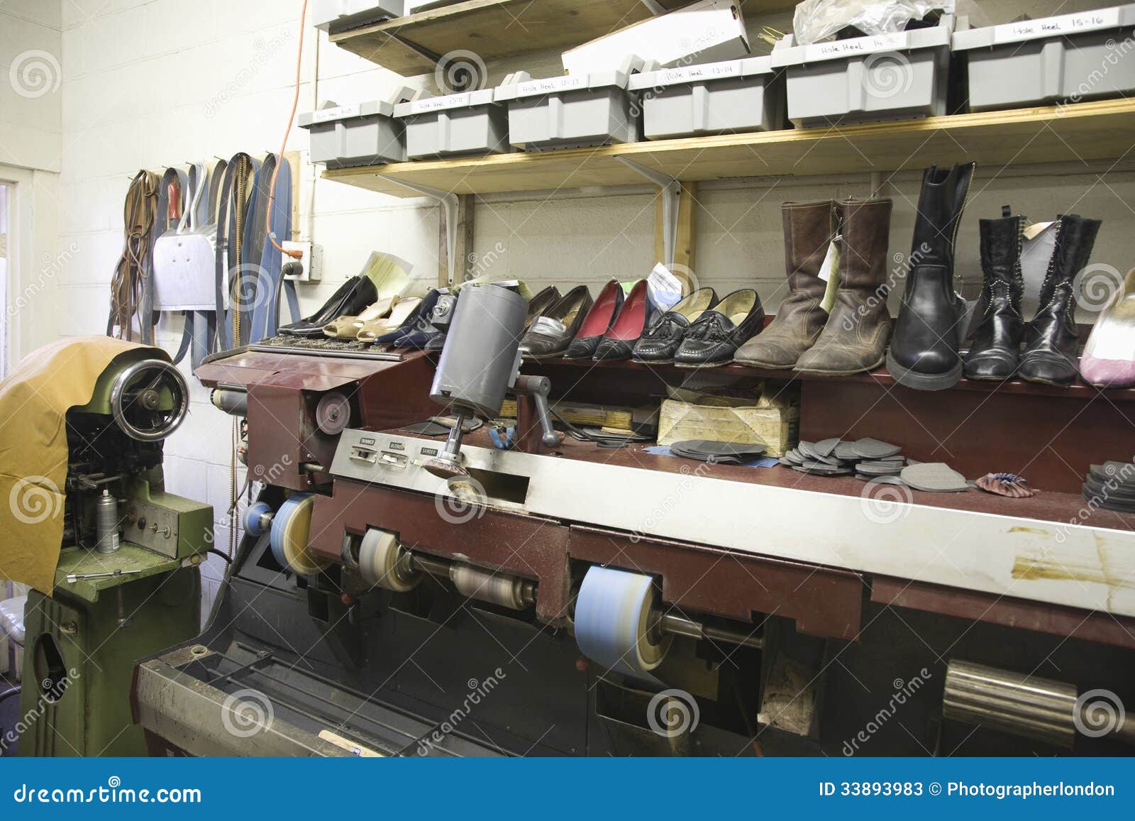 Traditional Shoemaker Workshop Stock Image - Image of craft, closeup ...