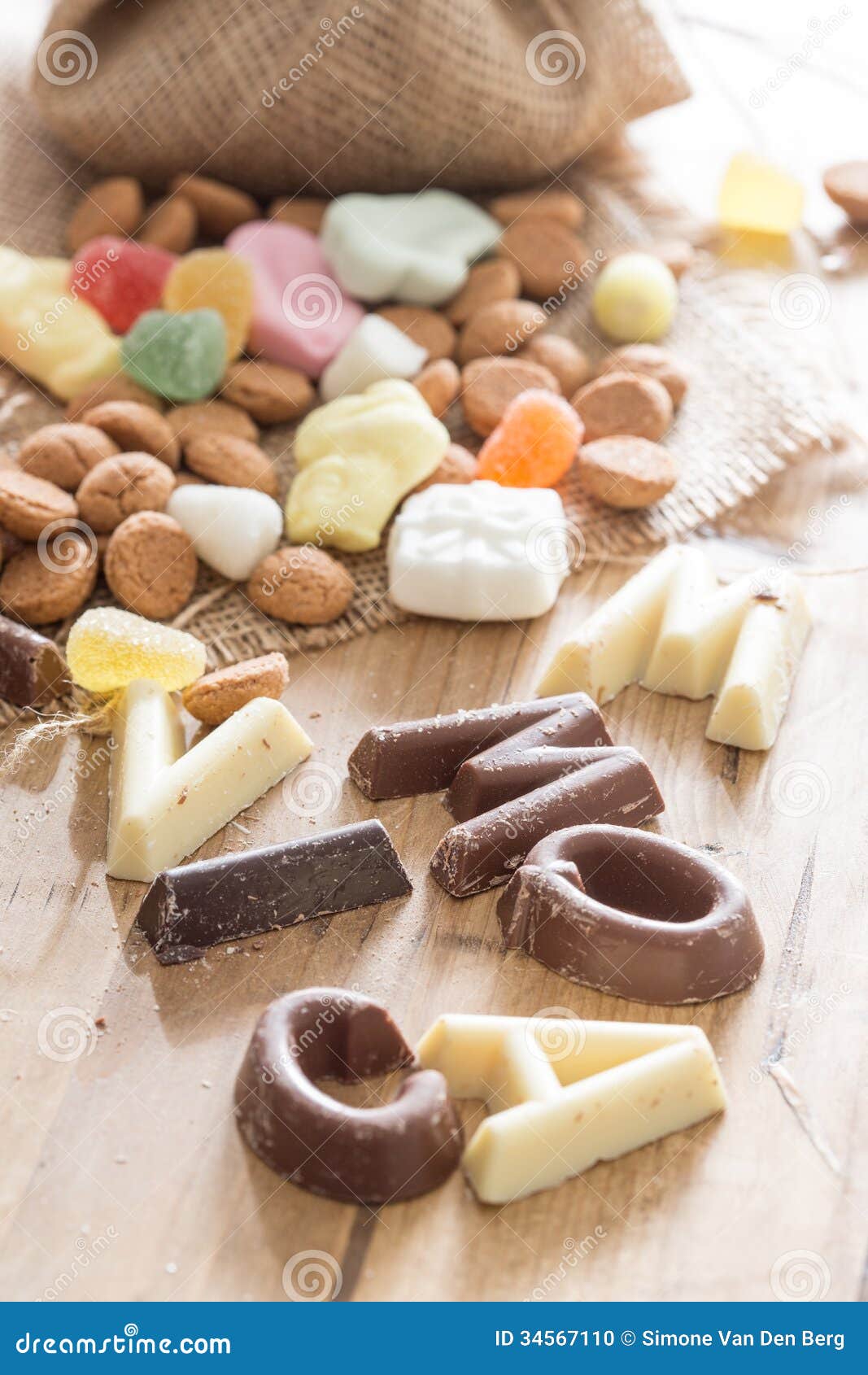 Traditional Sinterklaas Candy Stock Photo - Image of claus, candy: 34567110