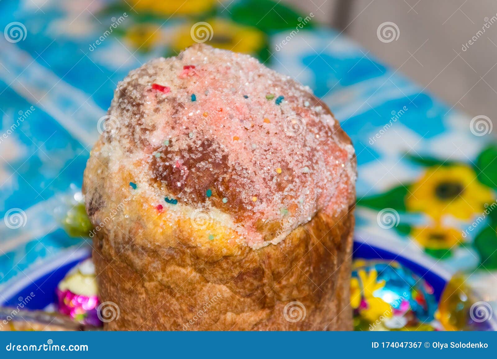 Traditional Slavic Easter Cake Stock Image - Image of cake, dessert ...
