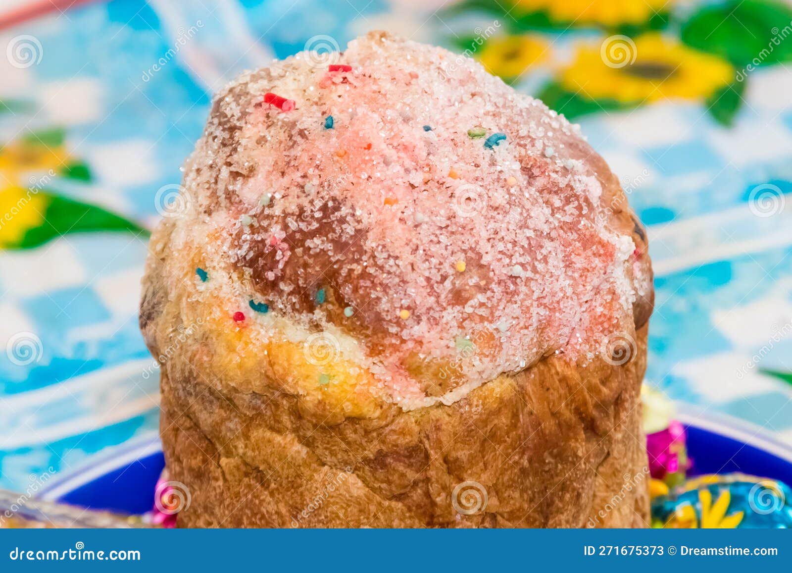 Traditional Slavic Easter Cake Stock Image - Image of dessert, glaze ...