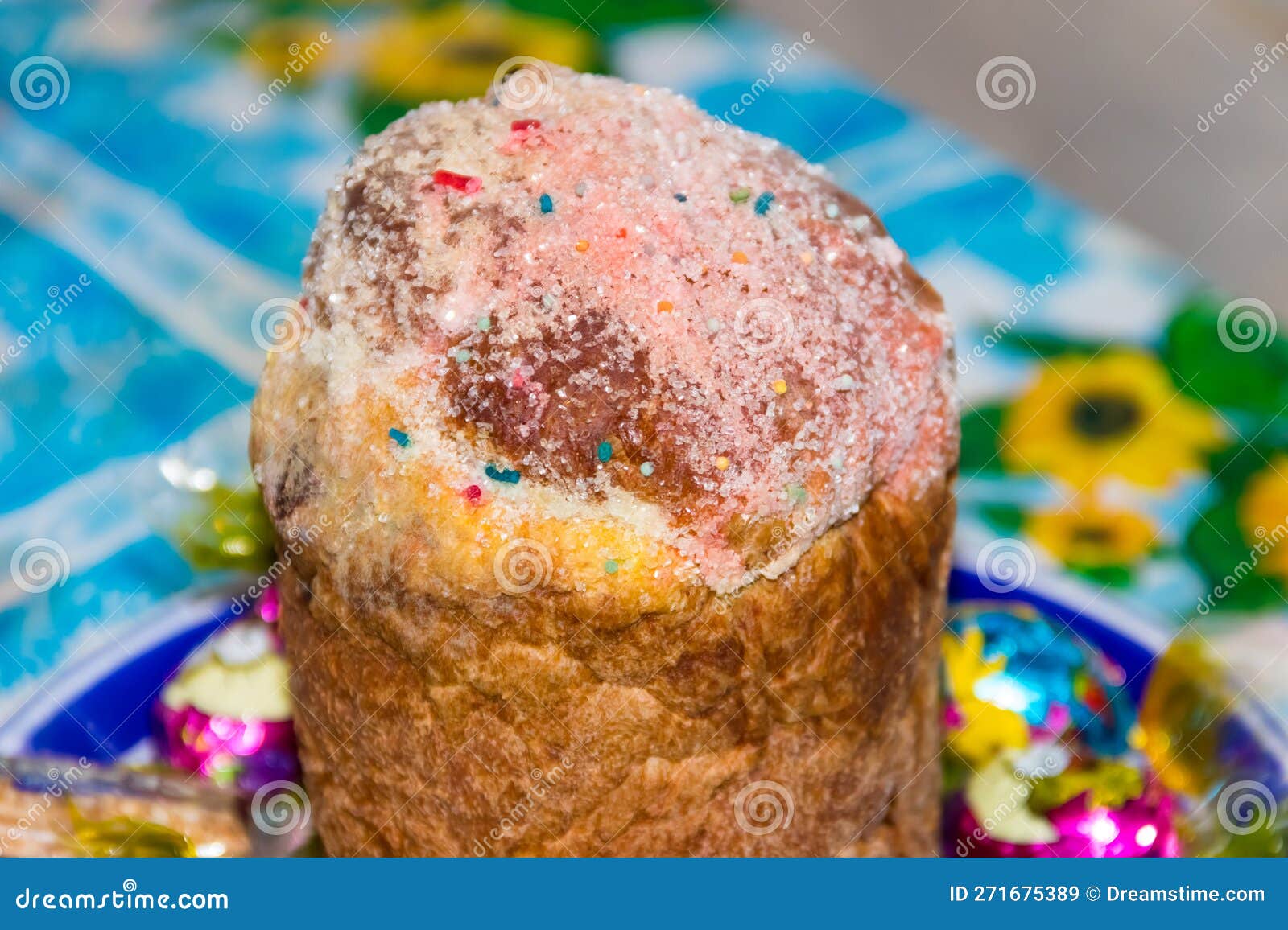 Traditional Slavic Easter Cake Stock Image - Image of celebrate, bakery ...