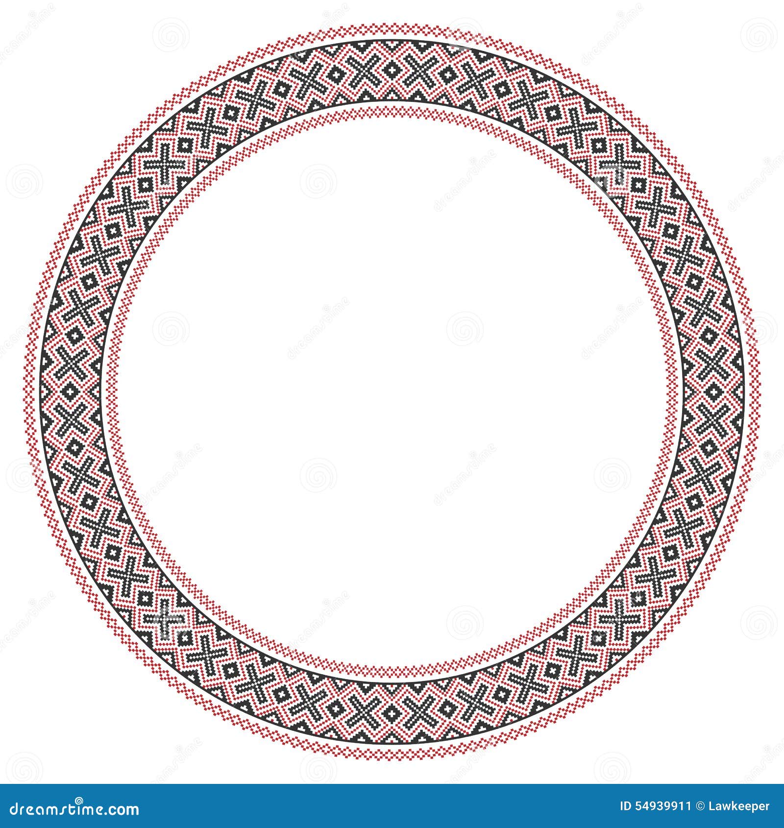 Traditional Slavic Embroidery Patterns Vector Illustration ...