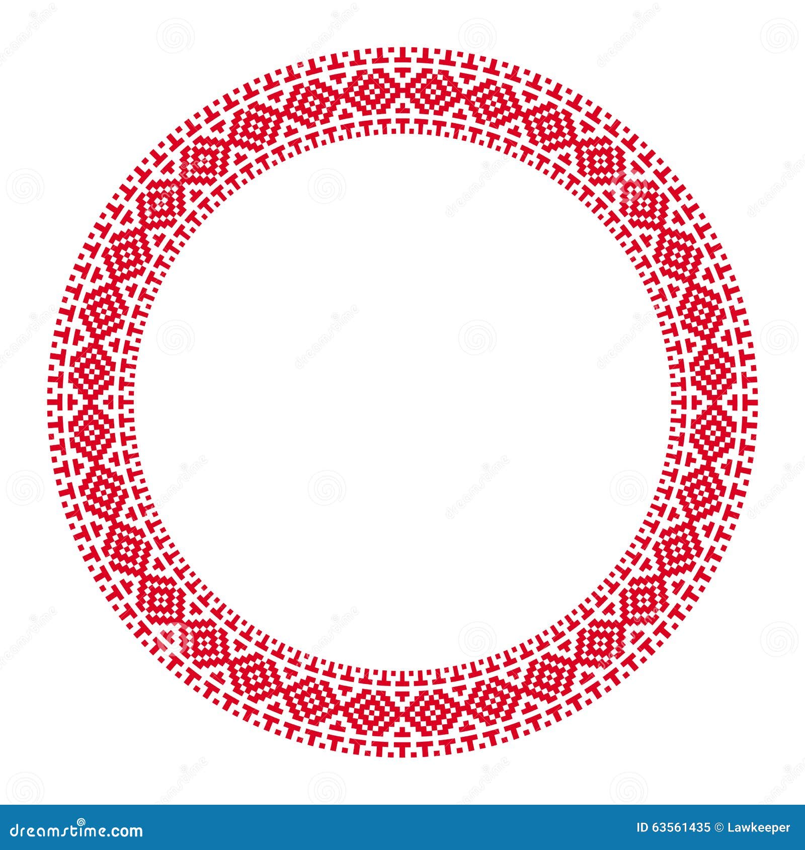 Traditional Slavic Embroidery Patterns Vector Illustration ...