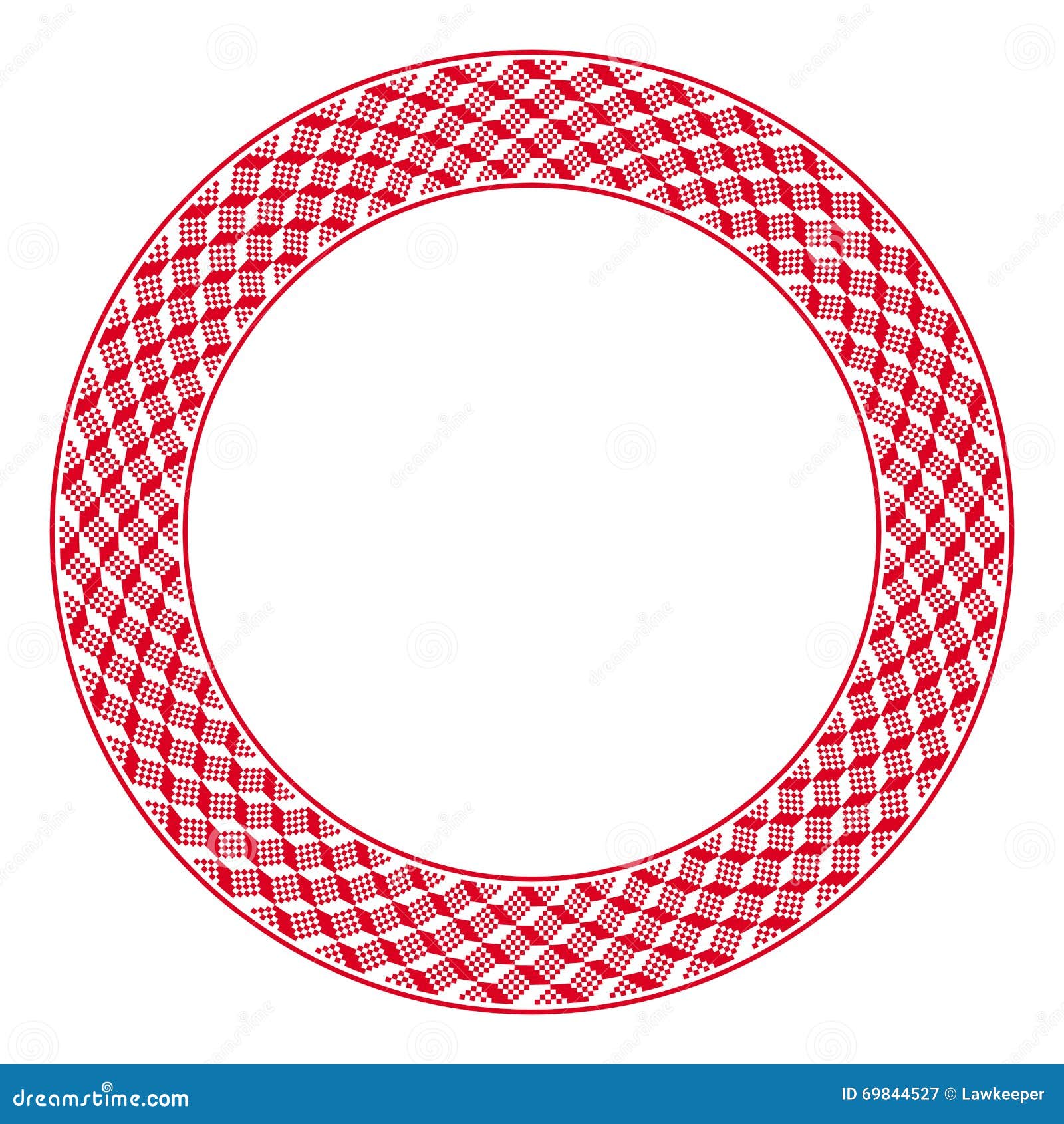 Traditional Slavic Round Embroidery Stock Vector - Illustration of ...