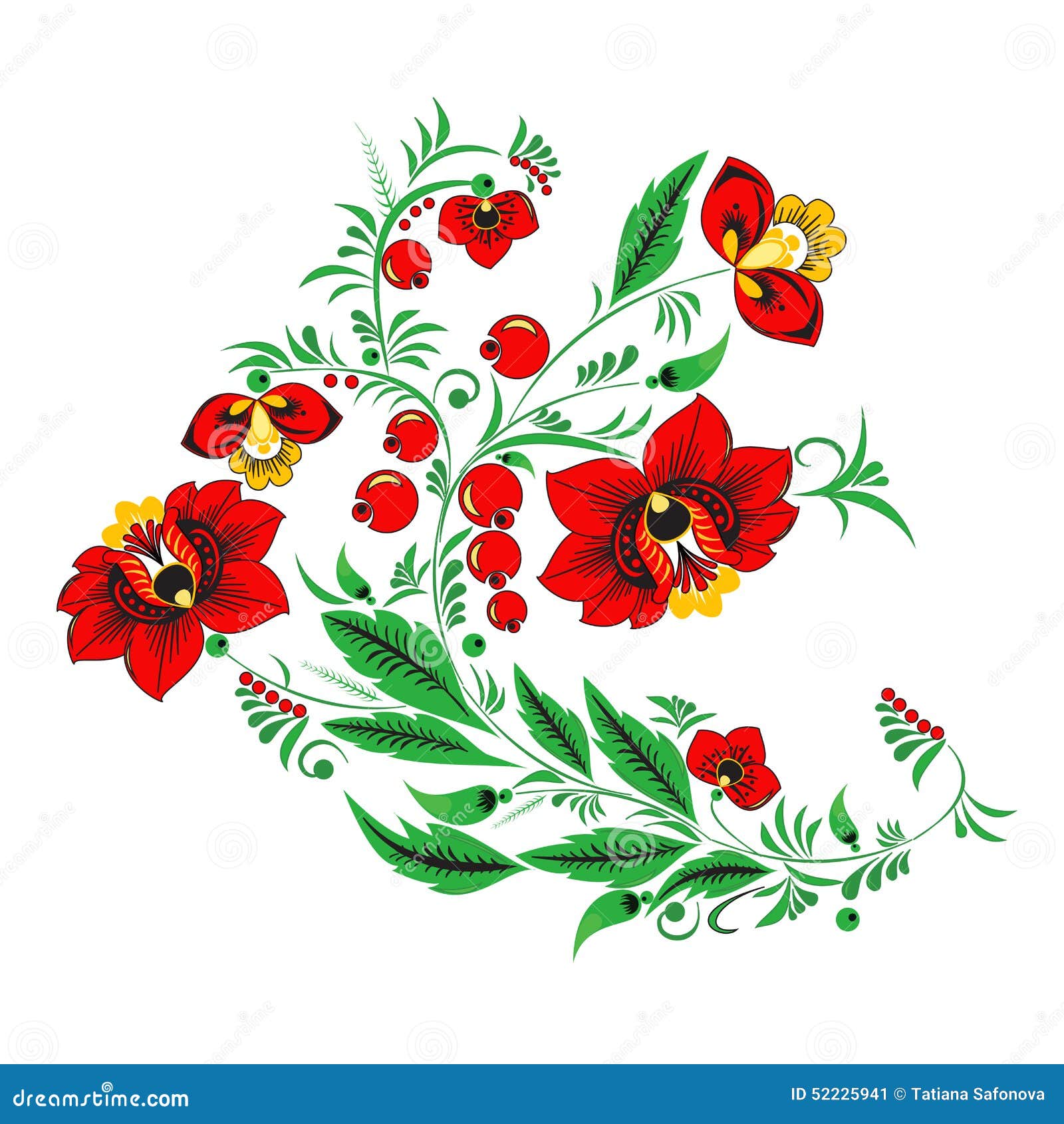Traditional Slavs Seamless Border. Illustration Cartoon Vector ...