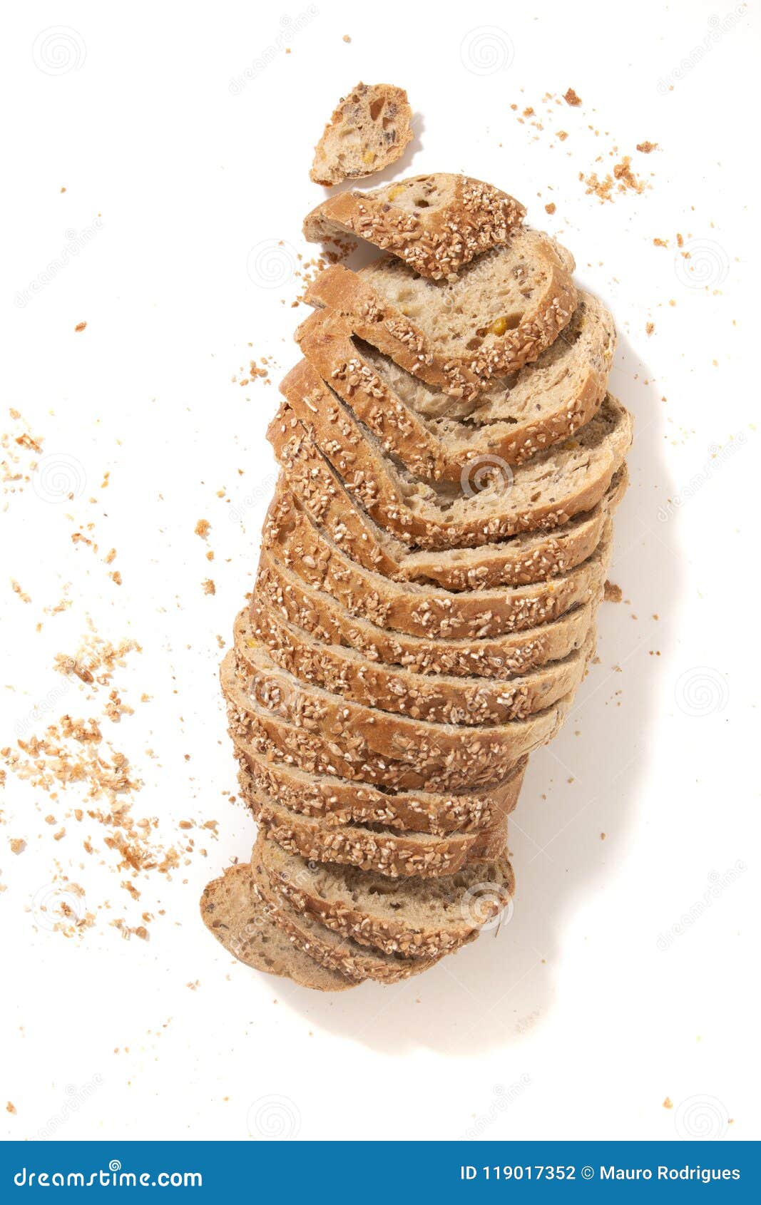 Traditional Slices of Bread Stock Photo - Image of freshness, close ...