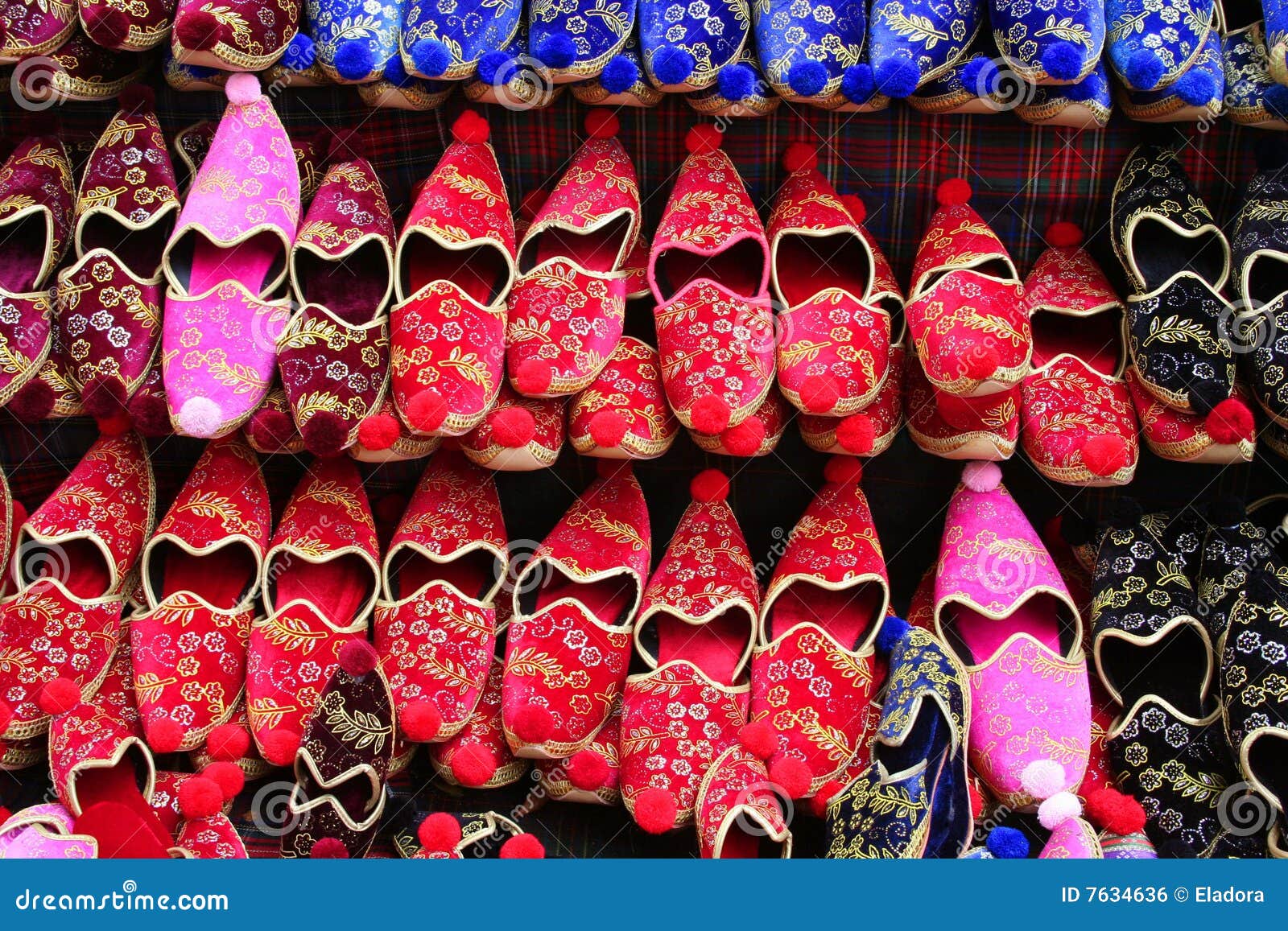 Traditional Slippers on Display Stock Photo - Image of turkey, display ...