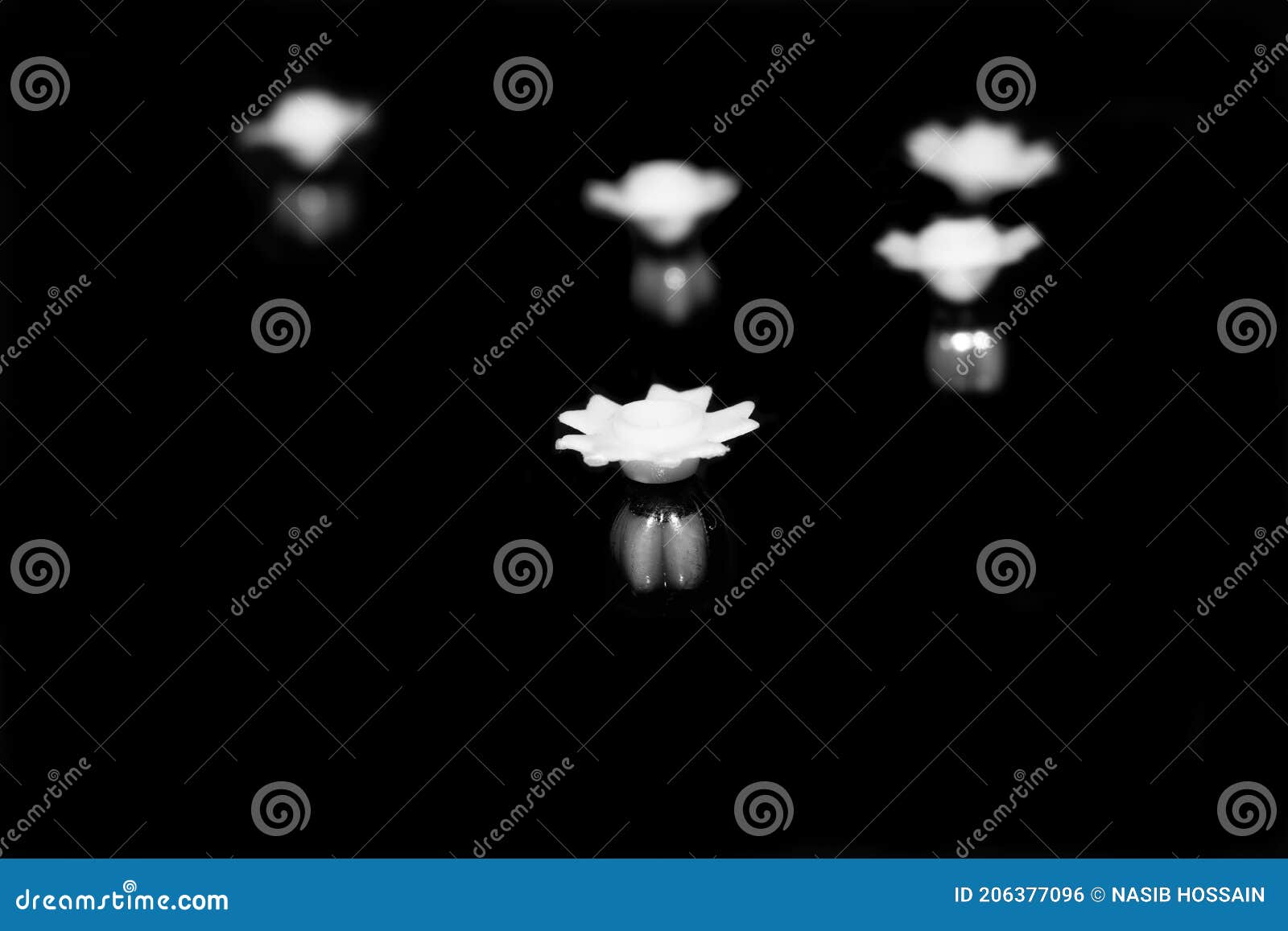 Traditional Small Plastic Objects with Black Background Stock Photo ...